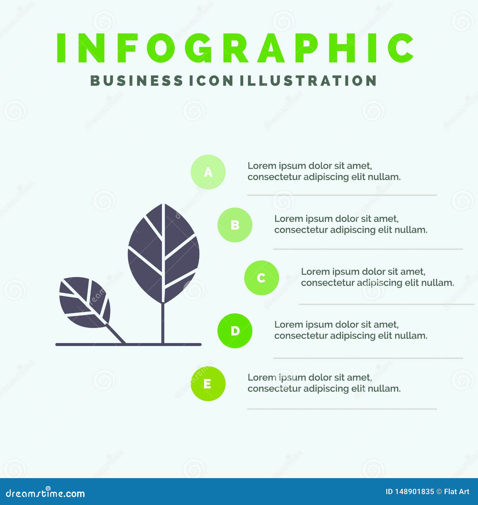 Earth, Eco, Environment, Leaf, Nature Solid Icon Infographics 5 Steps ...