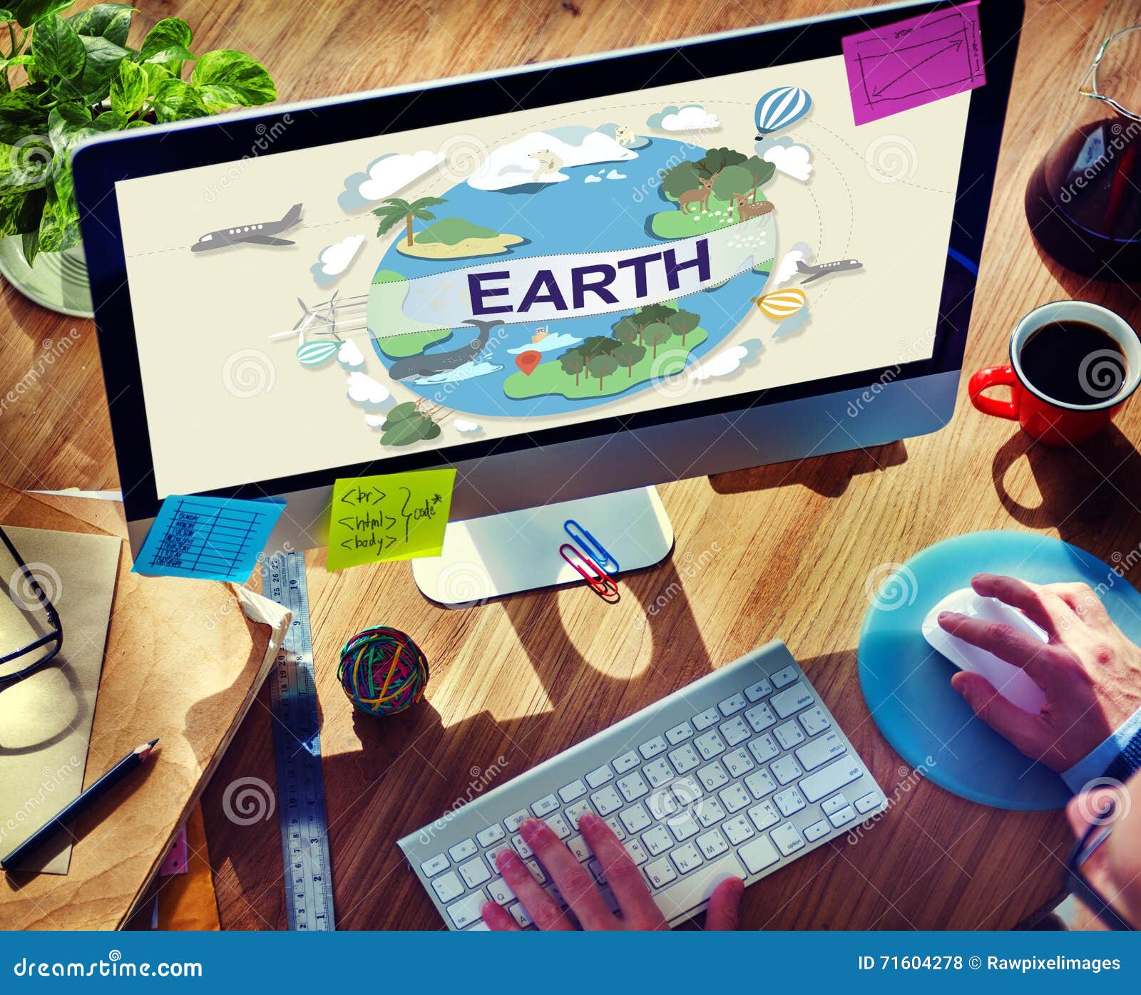 Earth Ecology Environment Conservation Globe Concept Stock Photo ...
