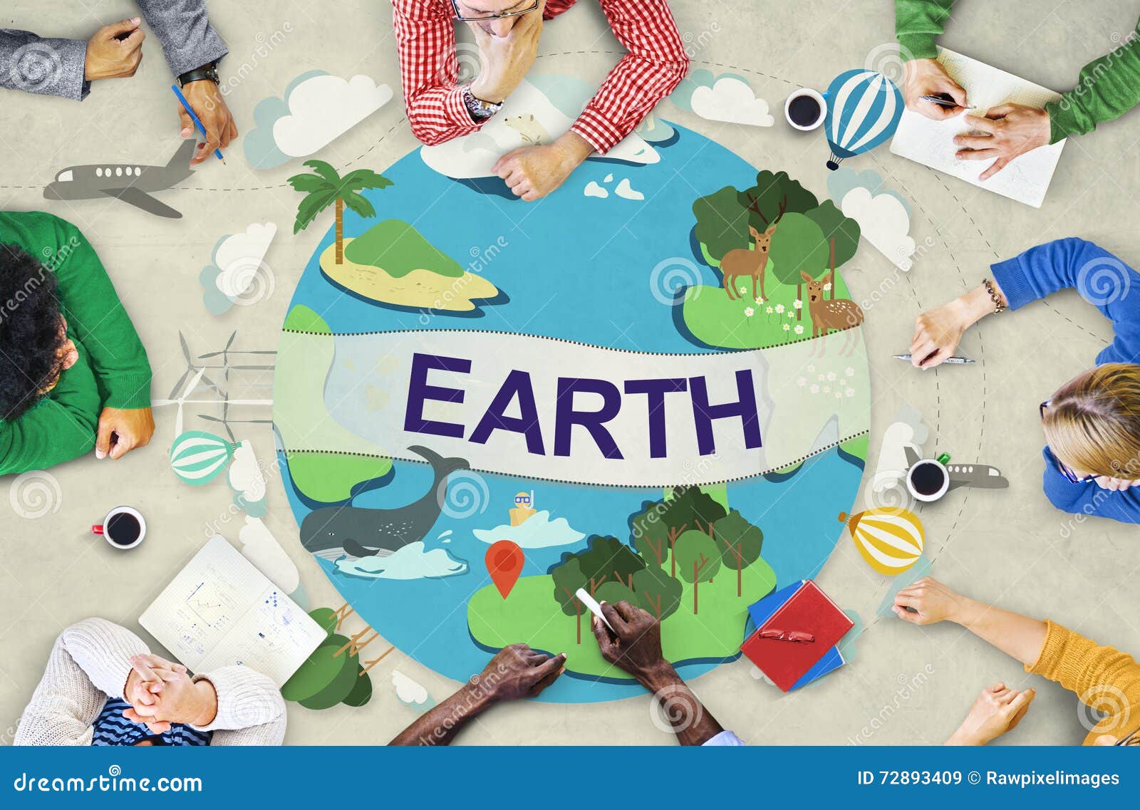 Earth Ecology Environment Conservation Globe Concept Stock Image ...