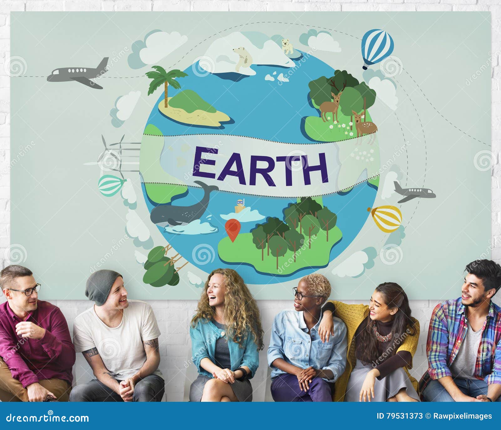 Earth Ecology Environment Conservation Globe Concept Stock Image ...