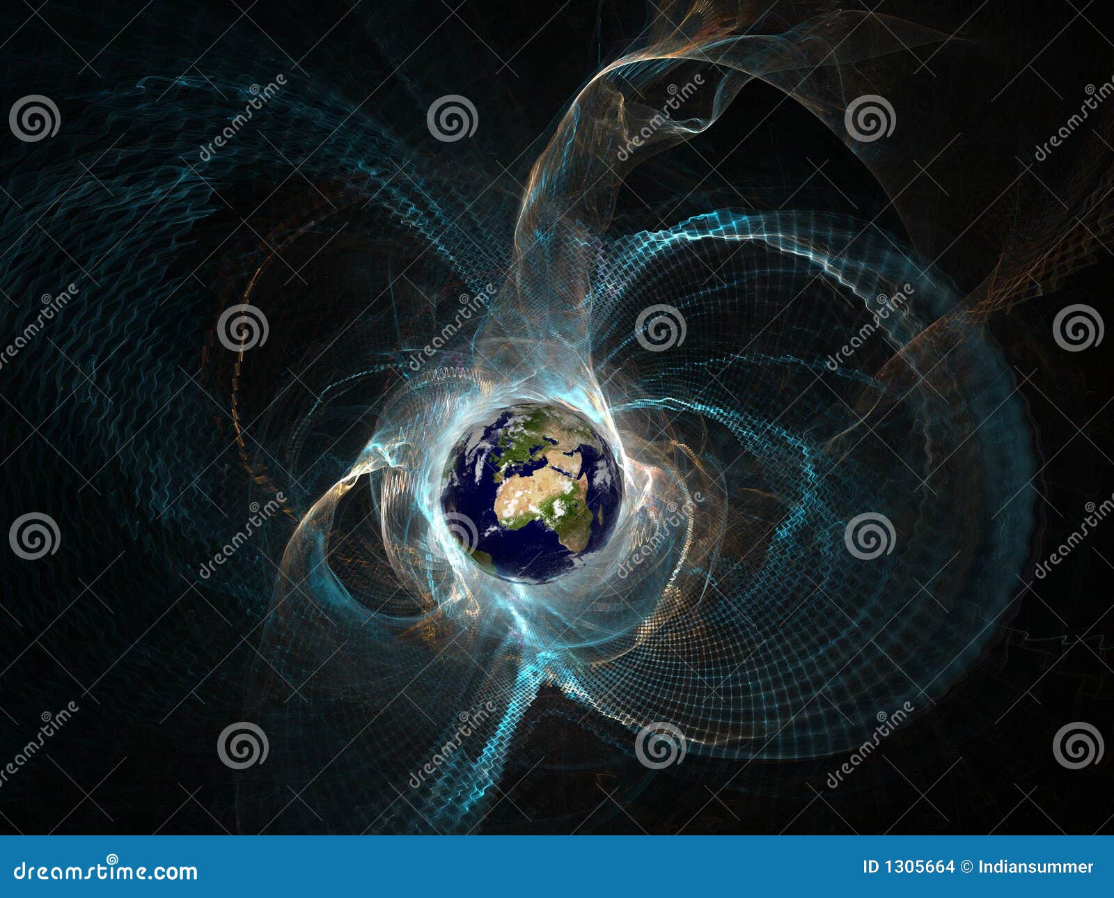 Earth in the epicenter stock illustration. Illustration of color - 1305664