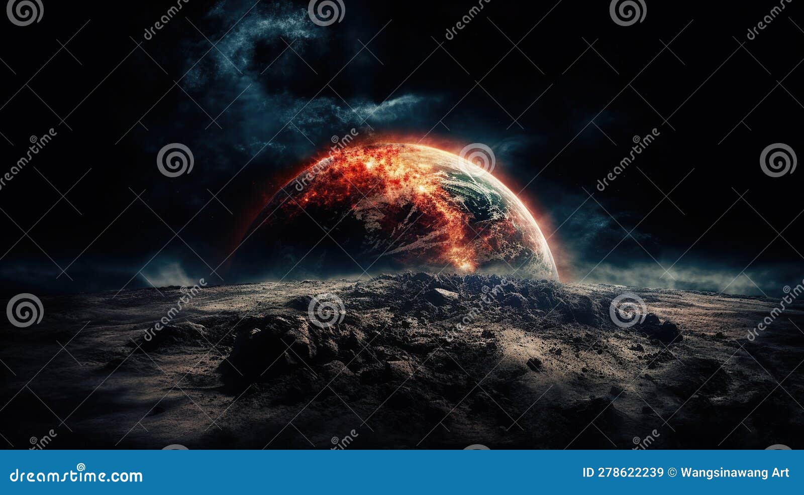 Global Cataclysm Posters. Natural Disaster Scenes, Volcanic Eruption ...