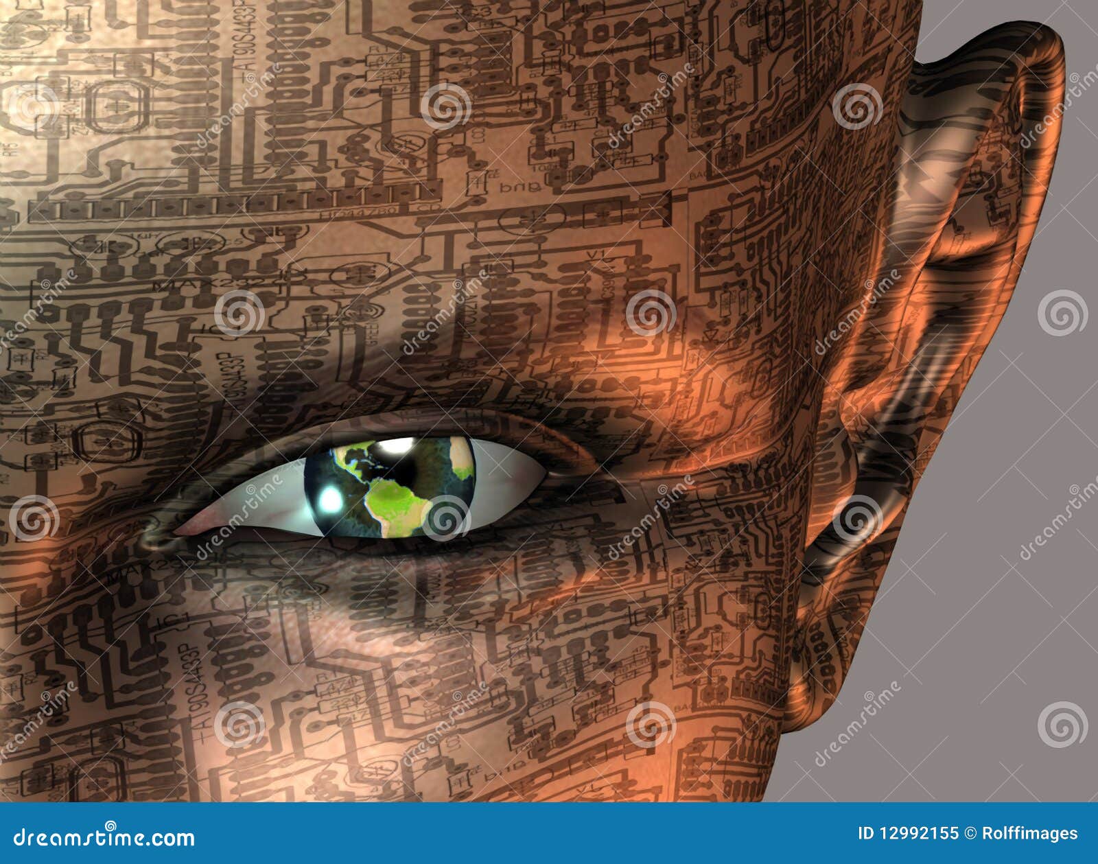 Earth Eye stock illustration. Illustration of atlas, globe - 12992155