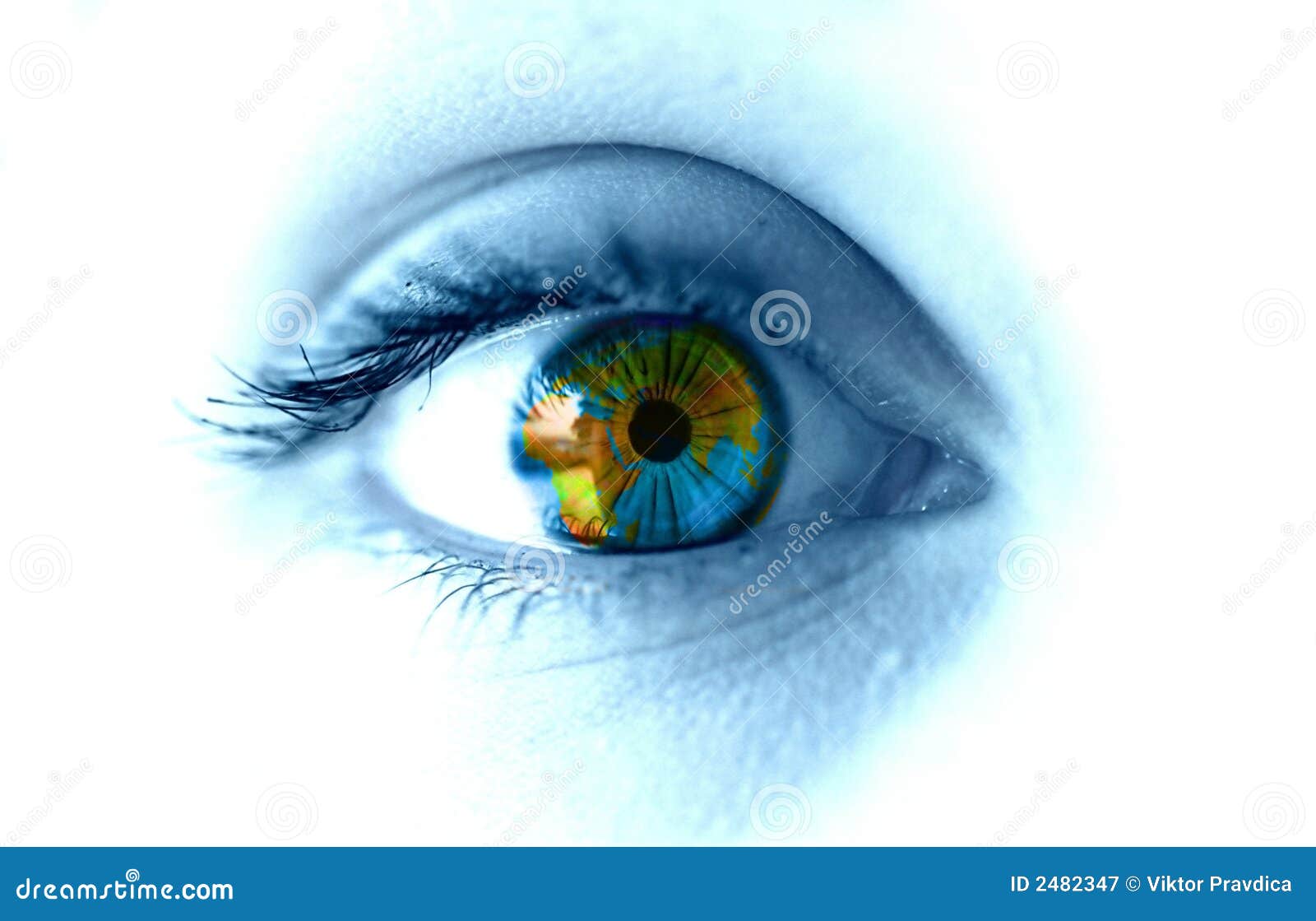 Earth eye stock image. Image of green, nature, ozone, environment - 2482347