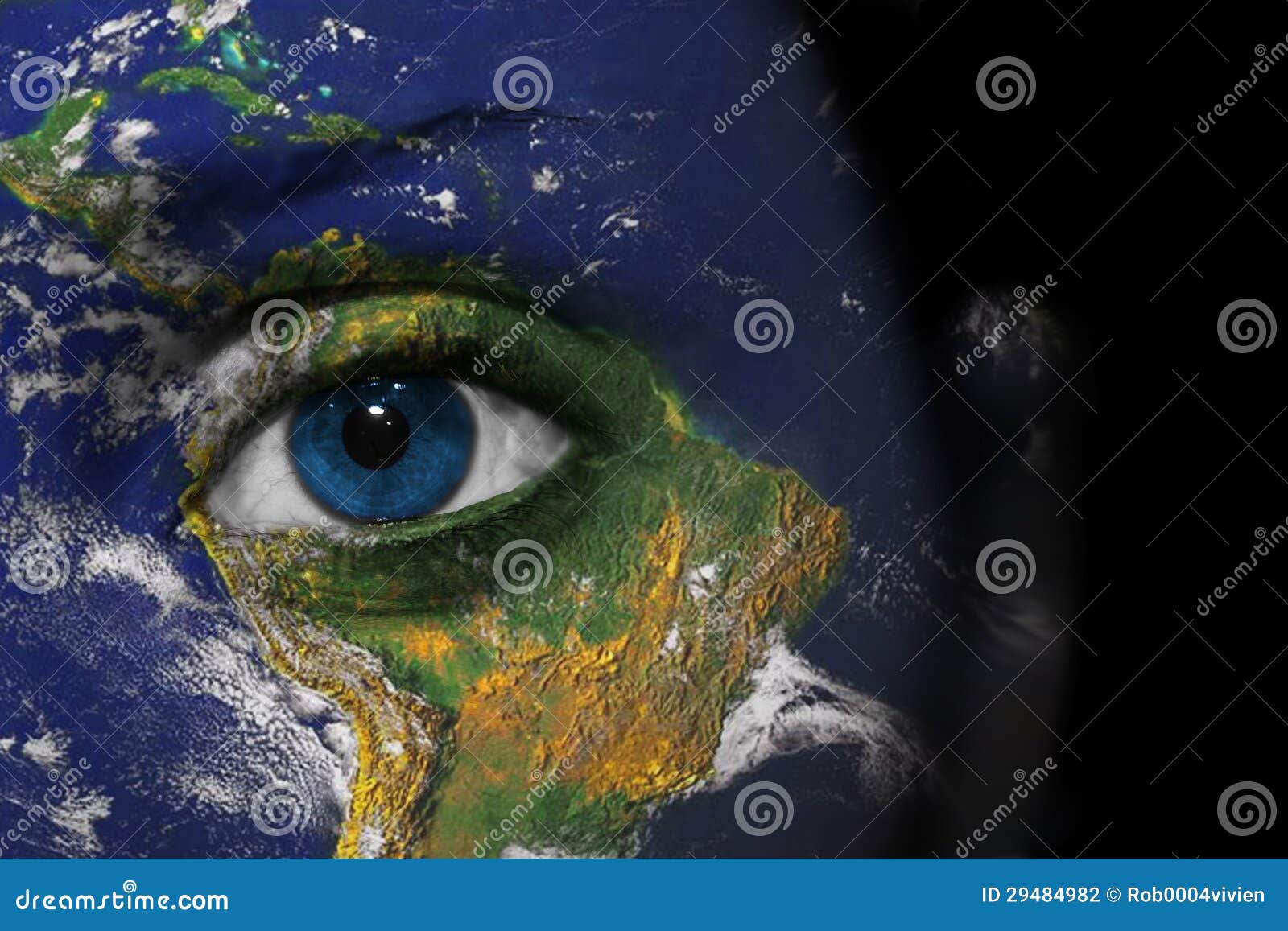 Earth face stock photo. Image of green, fantasy, change - 29484982