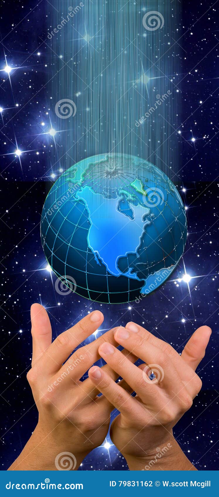 Earth Falling In Water Stock Photo | CartoonDealer.com #96408150