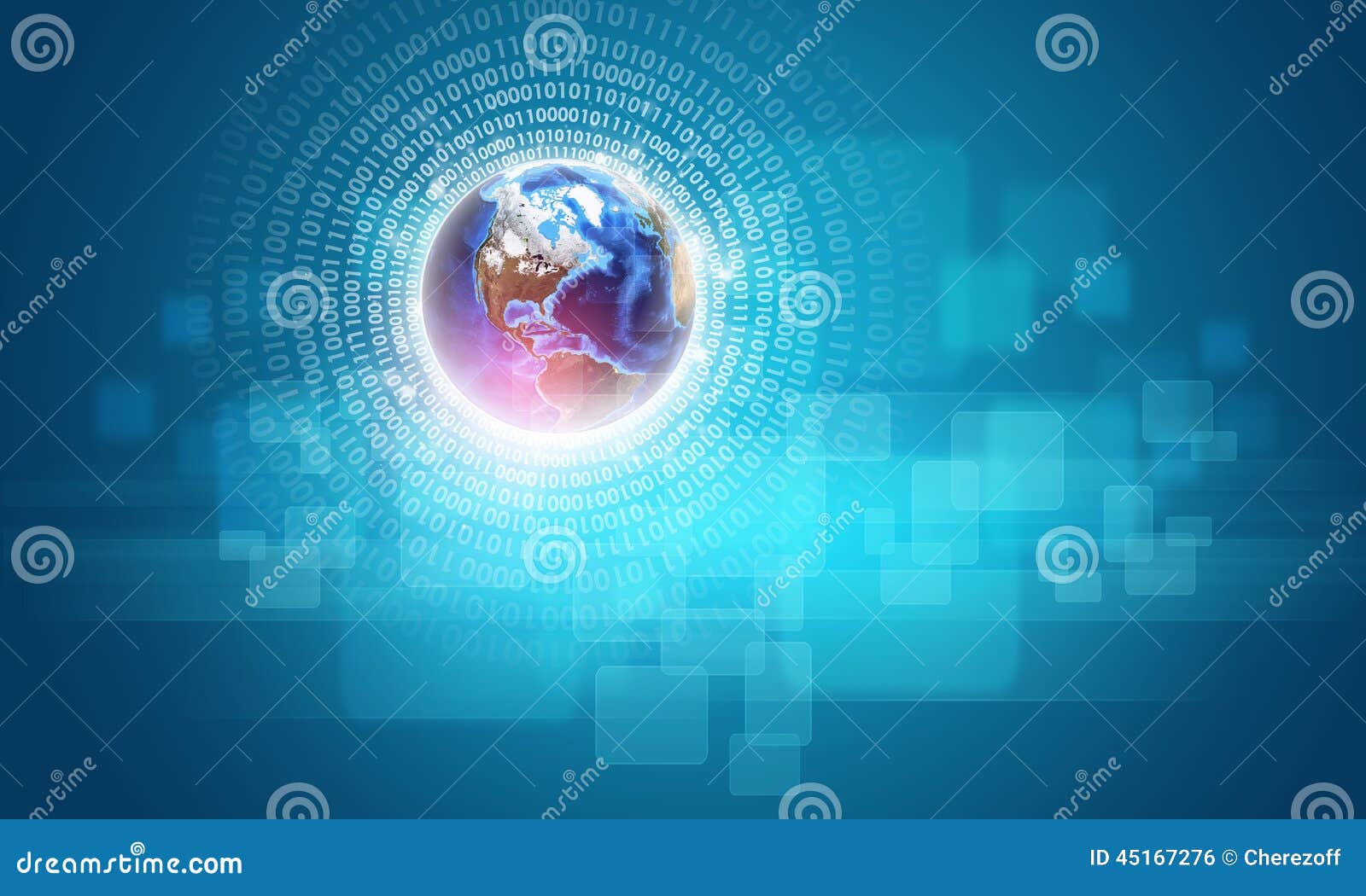 Earth with Figures and Rectangles Stock Photo - Image of glow, gradient ...