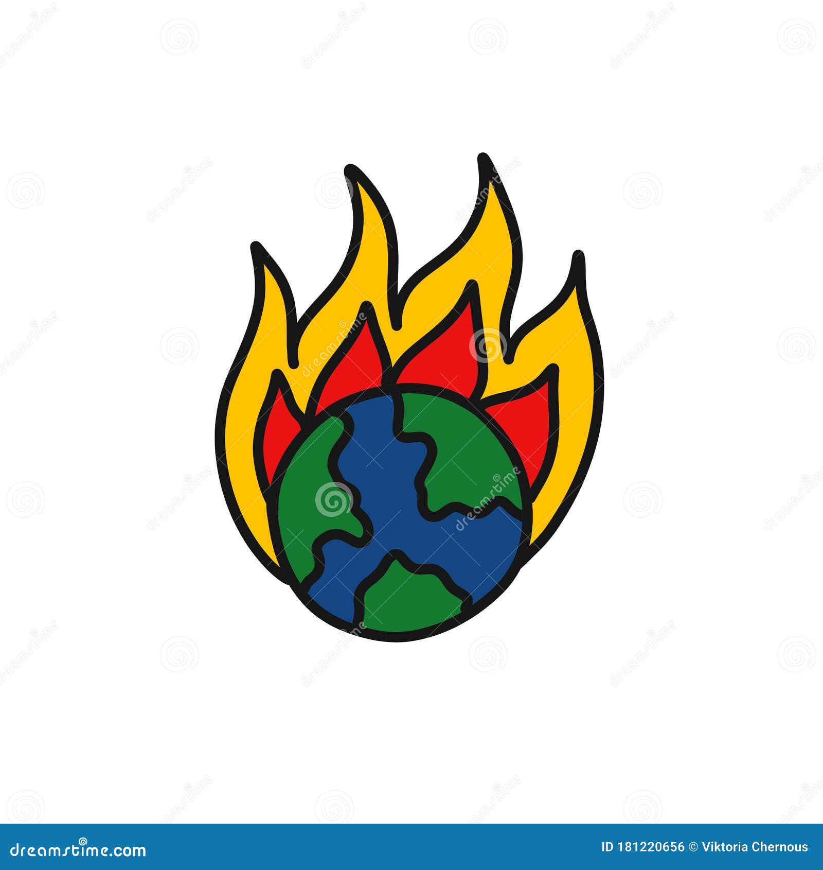 World On Fire Clipart
