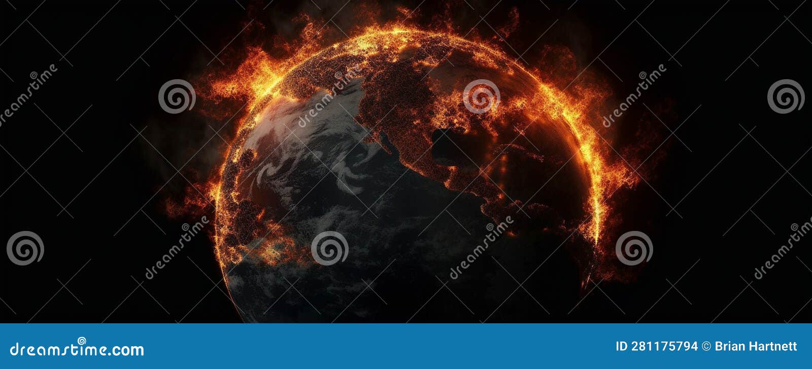 Earth Destroyed By Fire