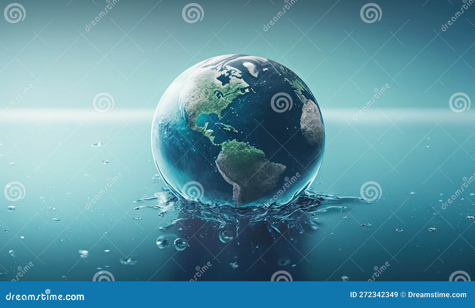 The Earth is Floating in the Water and it Looks Like it is Floating in ...