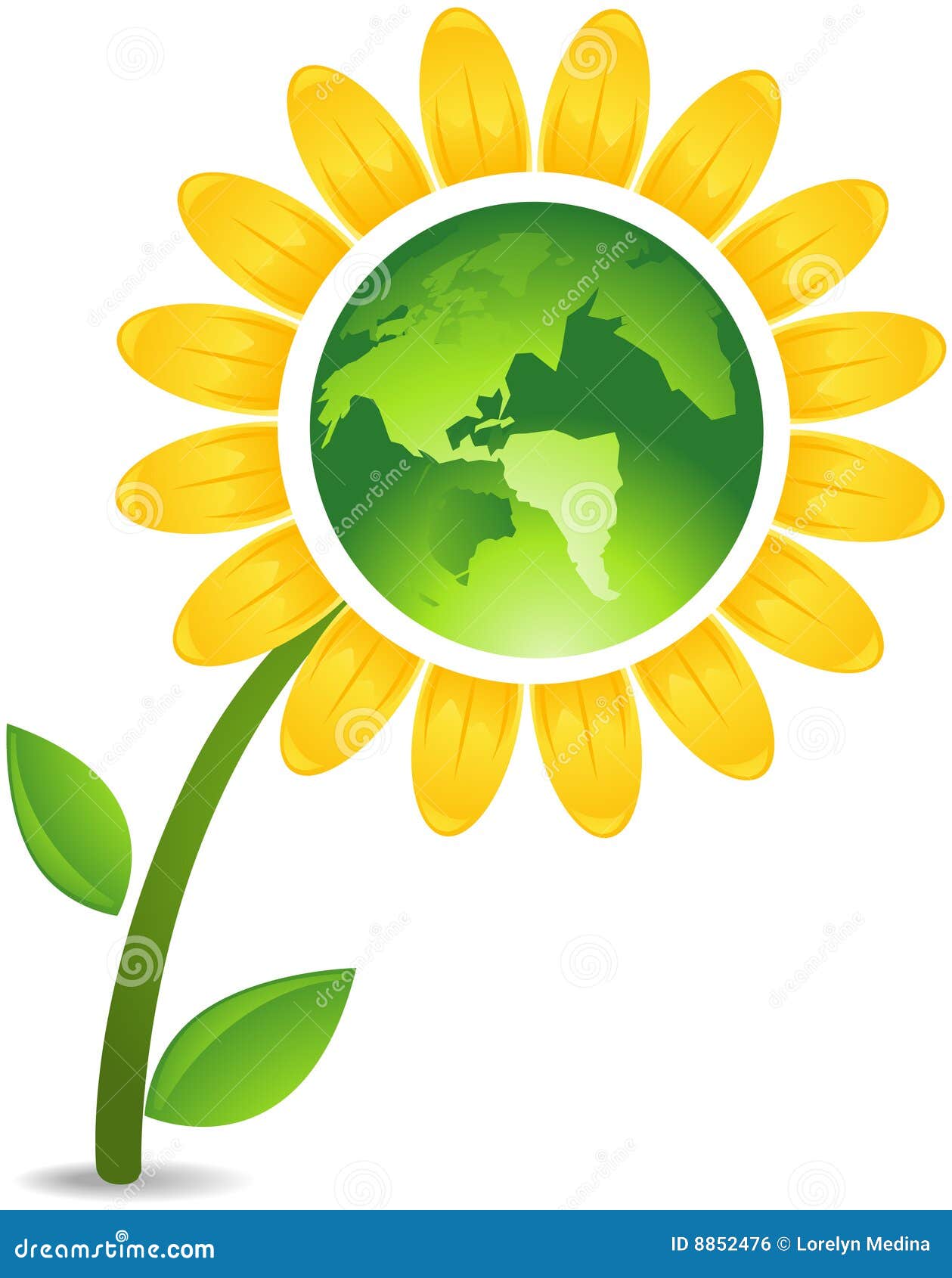 Earth Flower stock illustration. Illustration of clipping - 8852476
