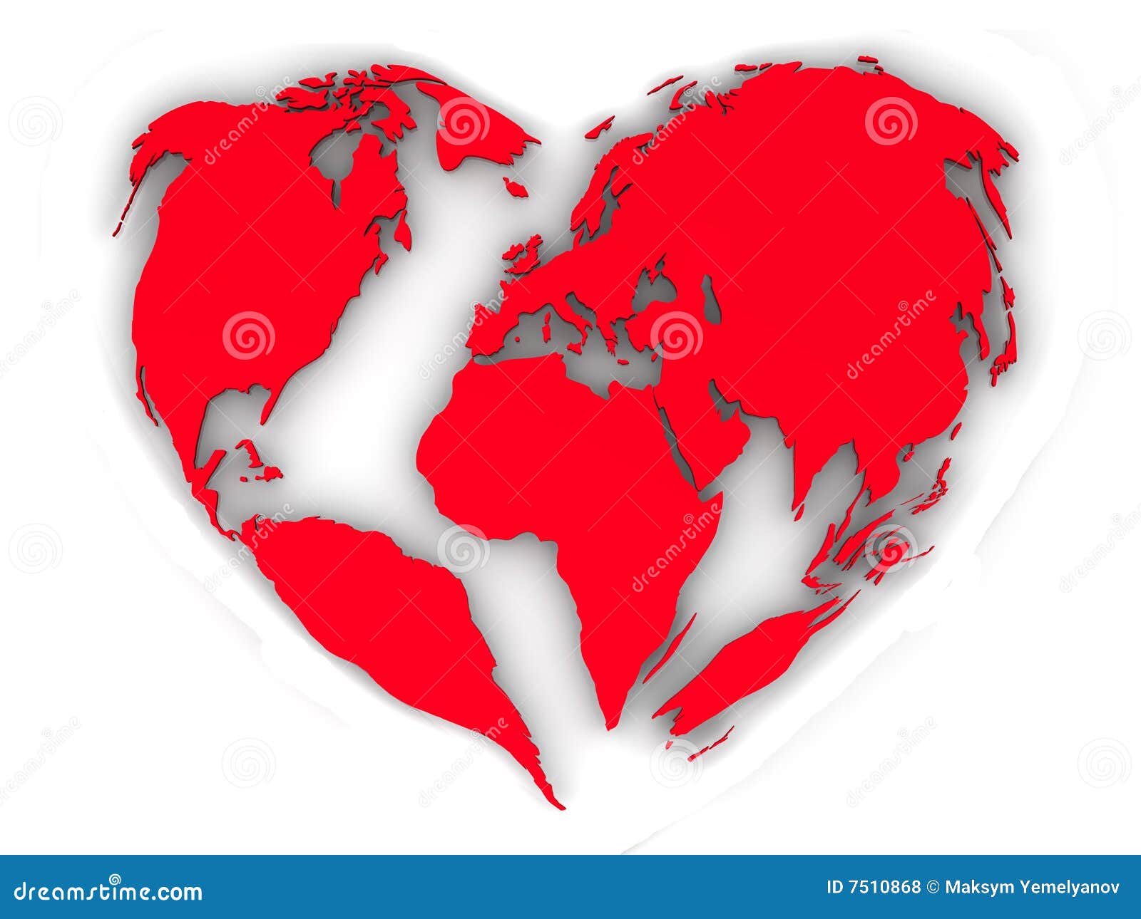 Heart Earth Red