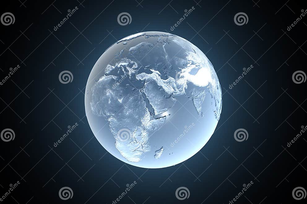 The Earth - freezing stock illustration. Illustration of earth - 12994594