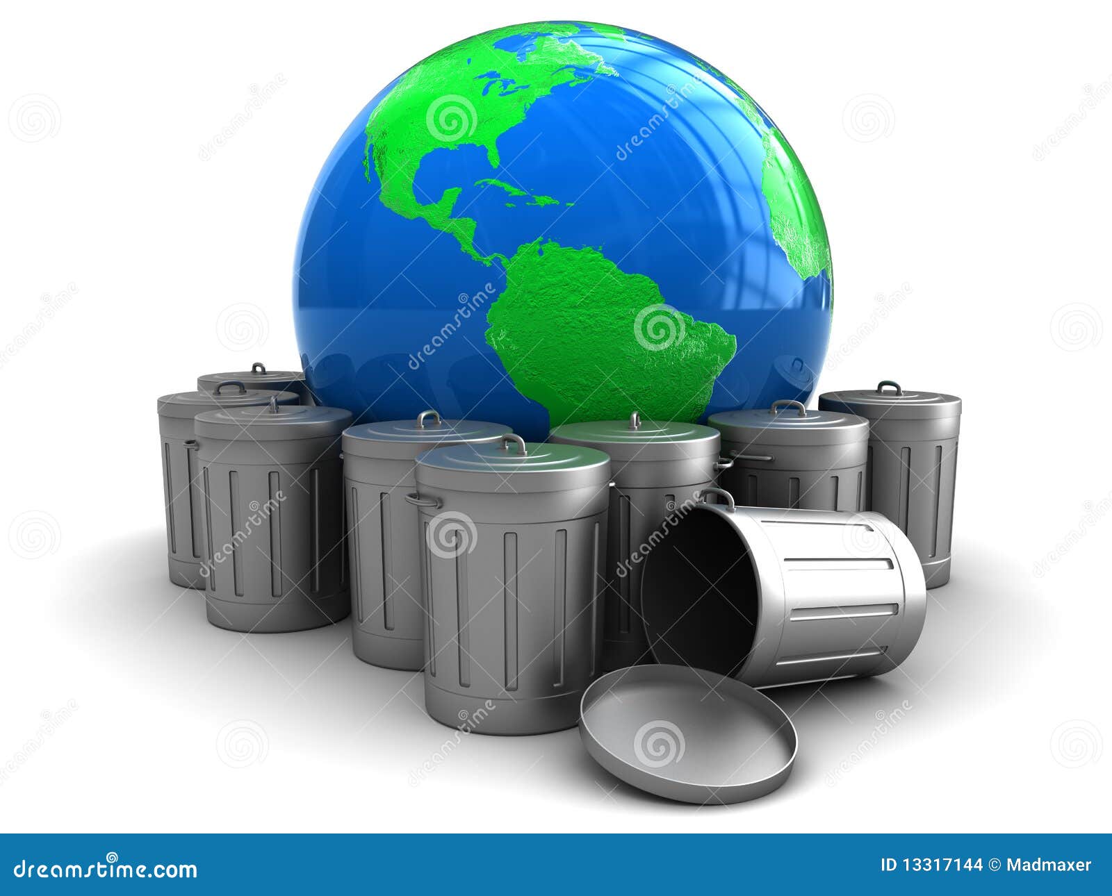 Earth And Garbage Royalty-Free Illustration | CartoonDealer.com #13317144