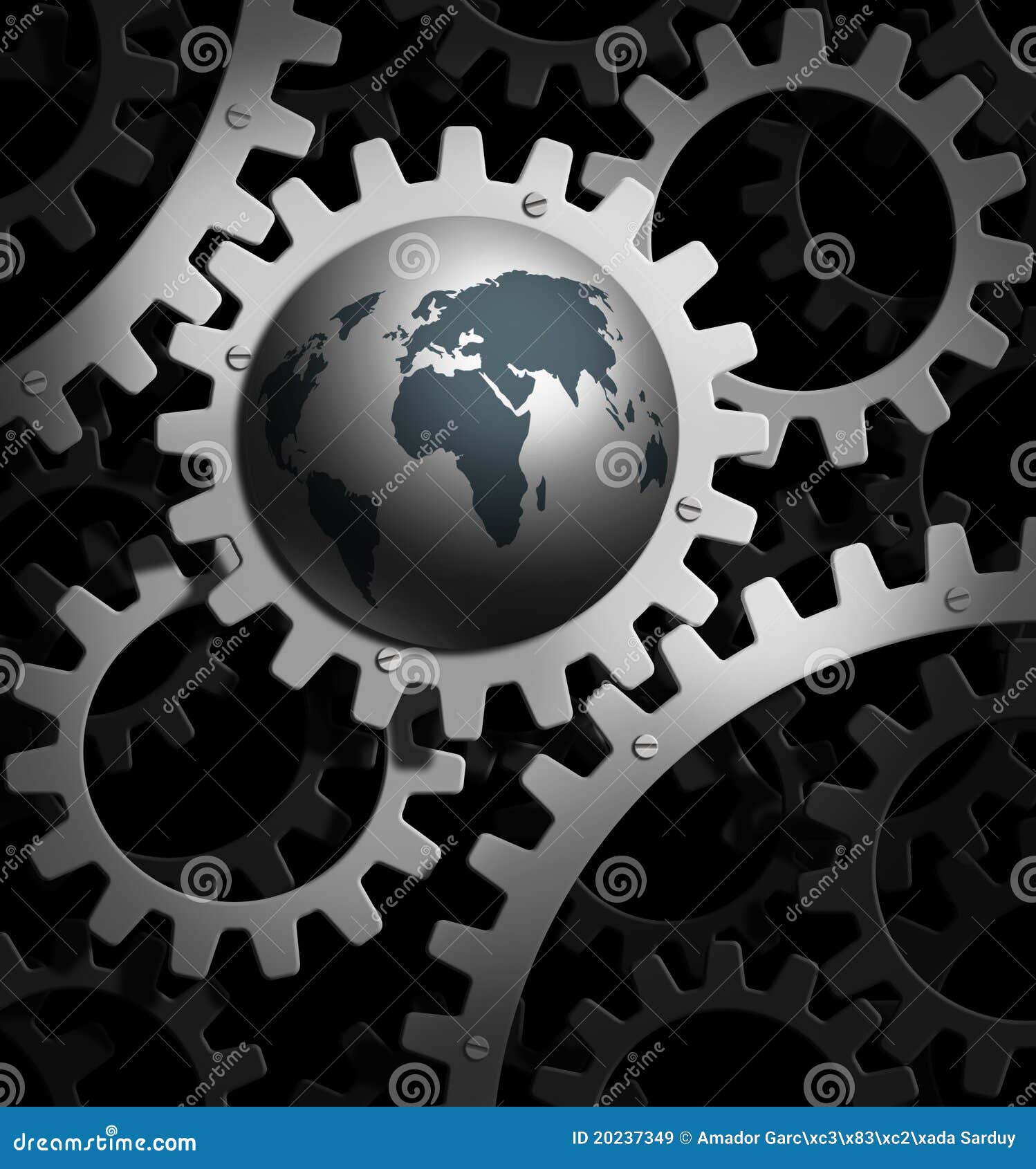 Mechanism And Earth Stock Image | CartoonDealer.com #26458405