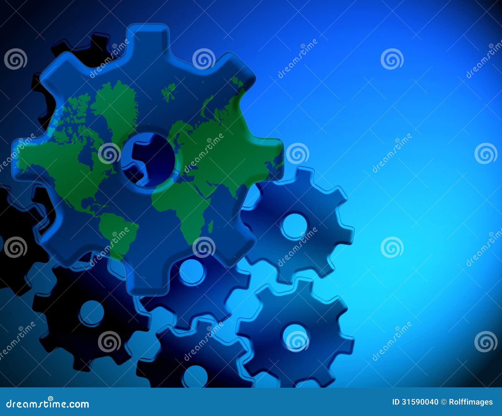 Earth Gears stock illustration. Illustration of business - 31590040