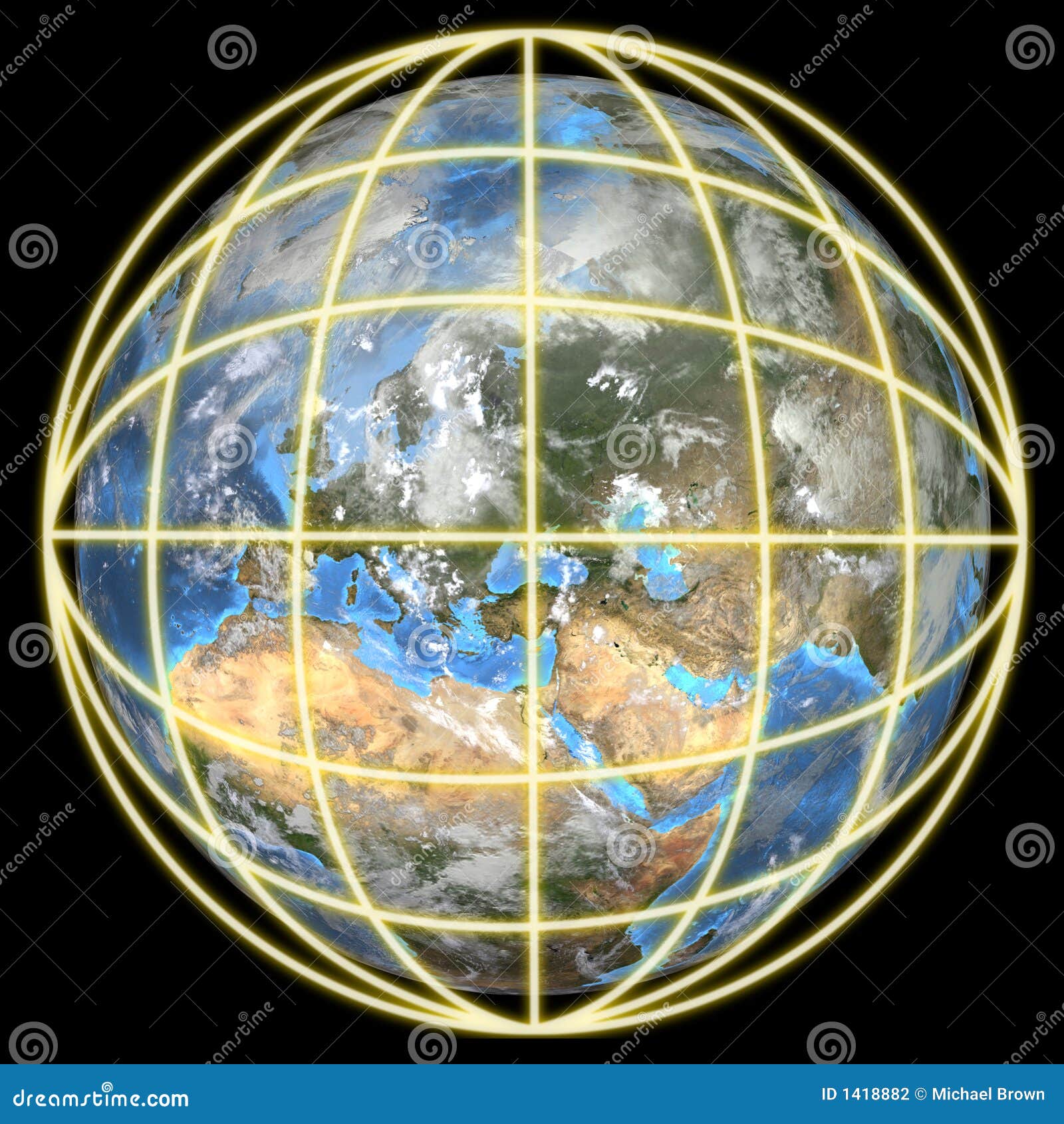 Global Grid Icon. Round World Map Symbol Cartoon Vector | CartoonDealer ...