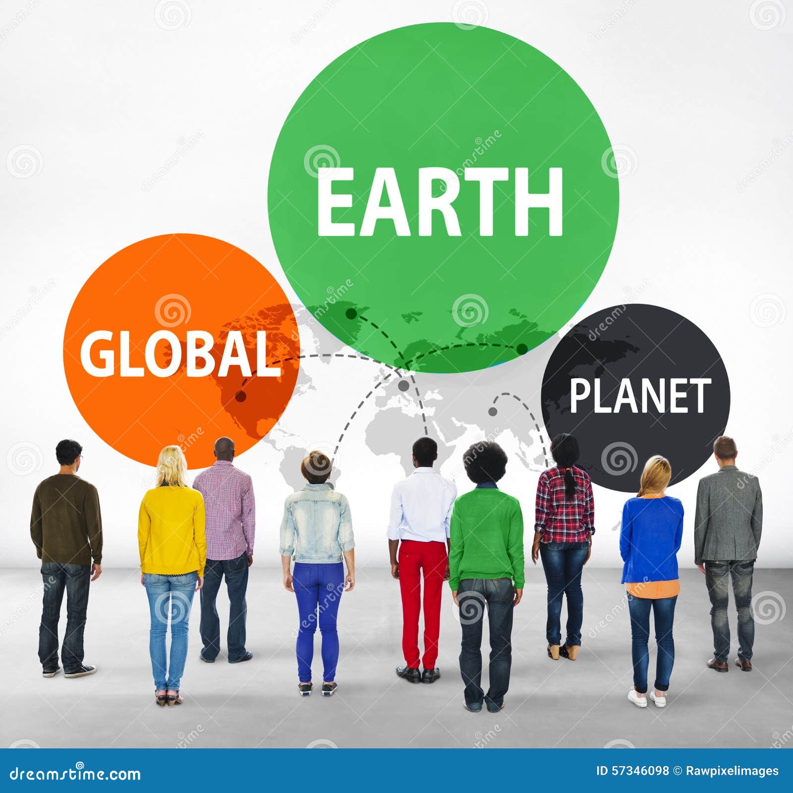 Earth Global Planet Globalization Connection Concept Stock Photo ...