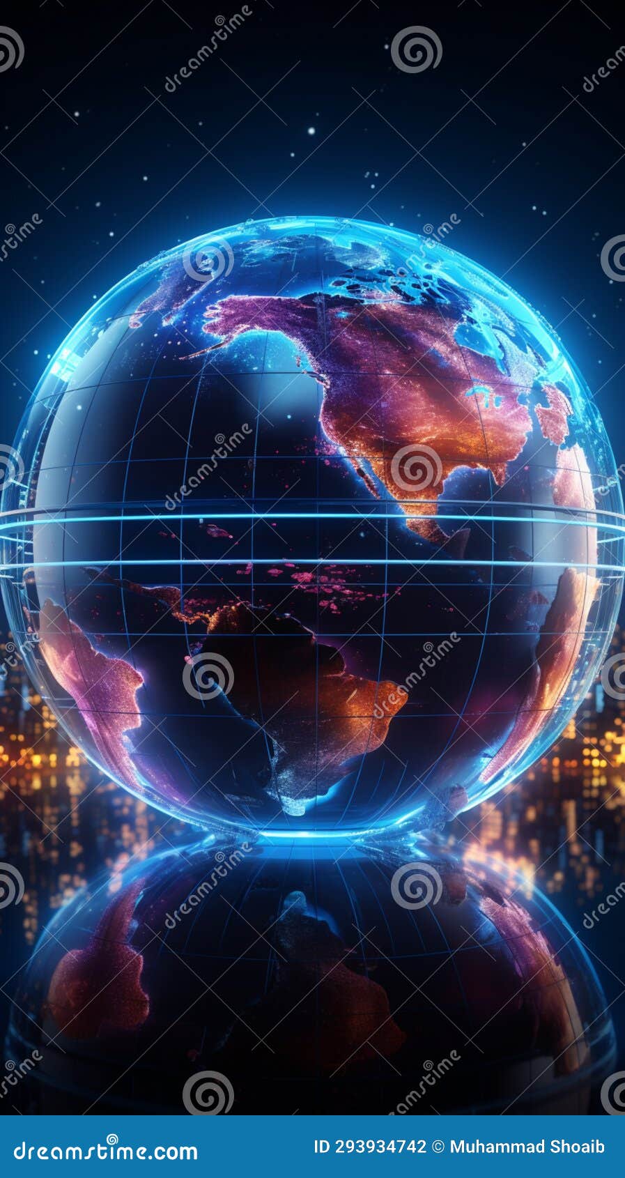 Communication Technologies, Geographically Distributed Group Colleagues. Online Meeting From ...