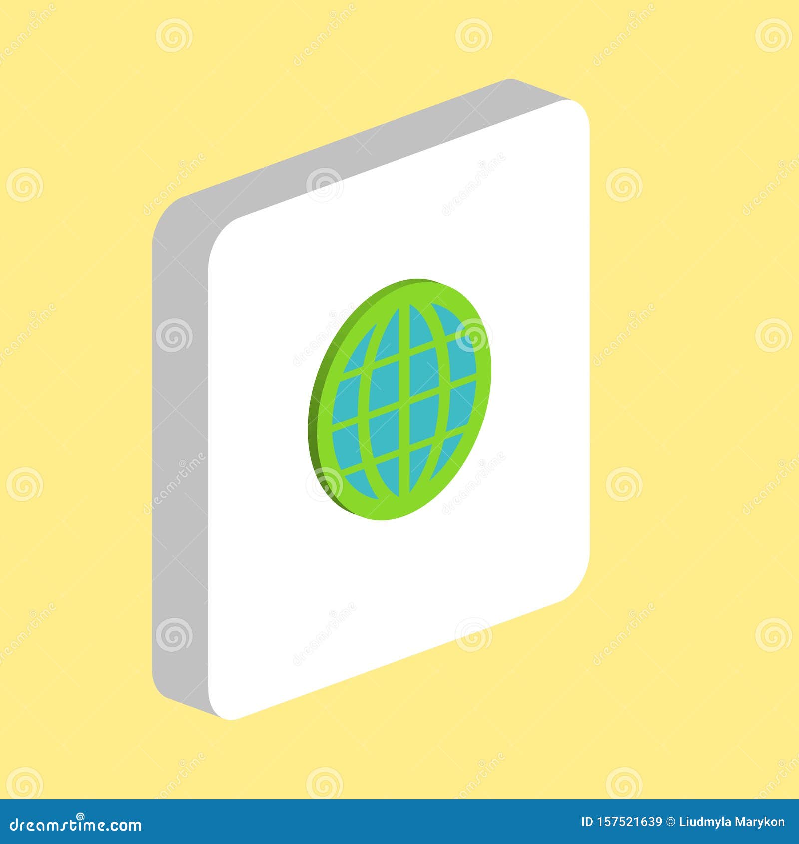 Earth Globe Computer Symbol Stock Illustration - Illustration of flat ...