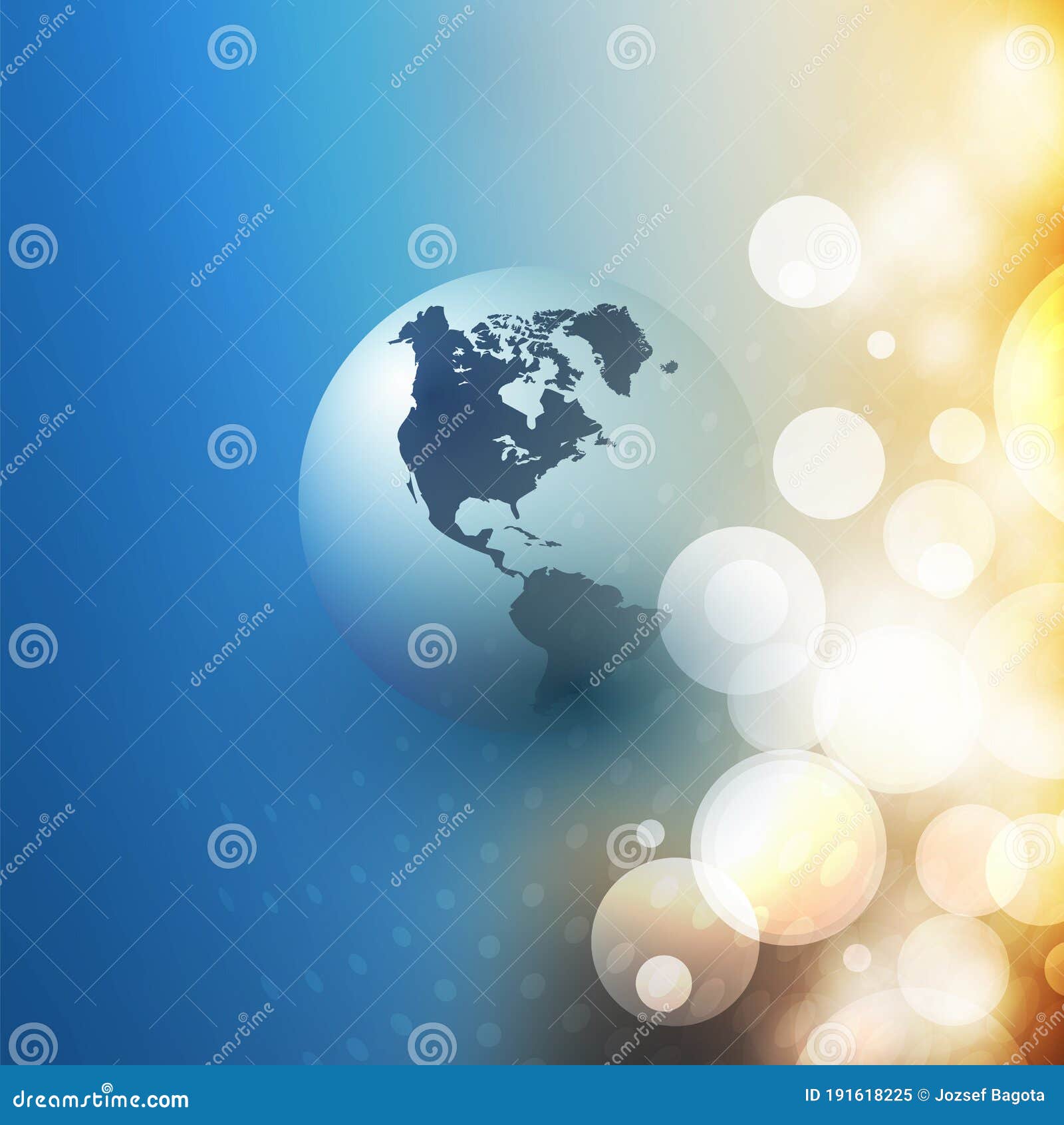 Earth Globe Design on Colorful Sparkling Background Stock Vector ...
