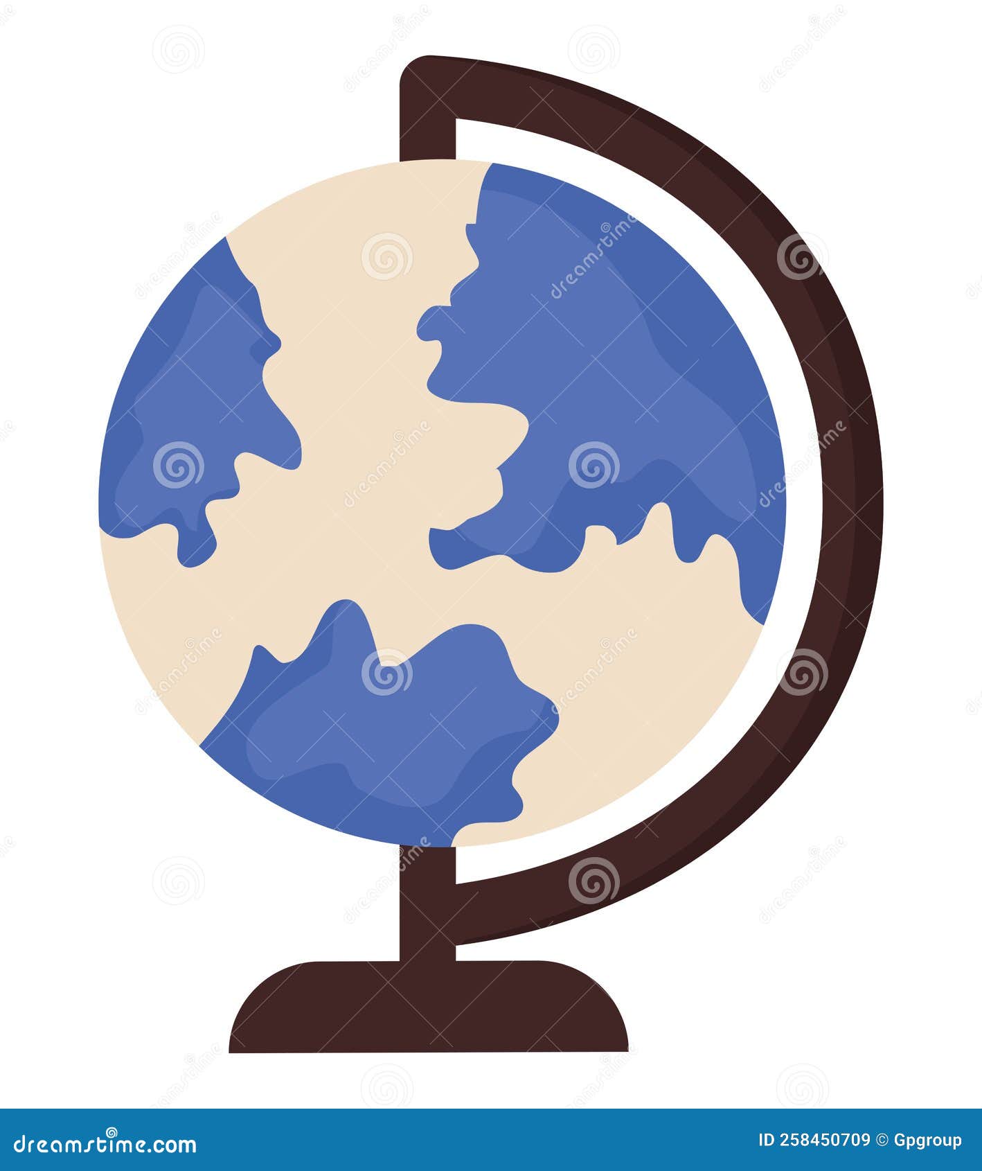 Earth globe design stock vector. Illustration of ocean - 258450709