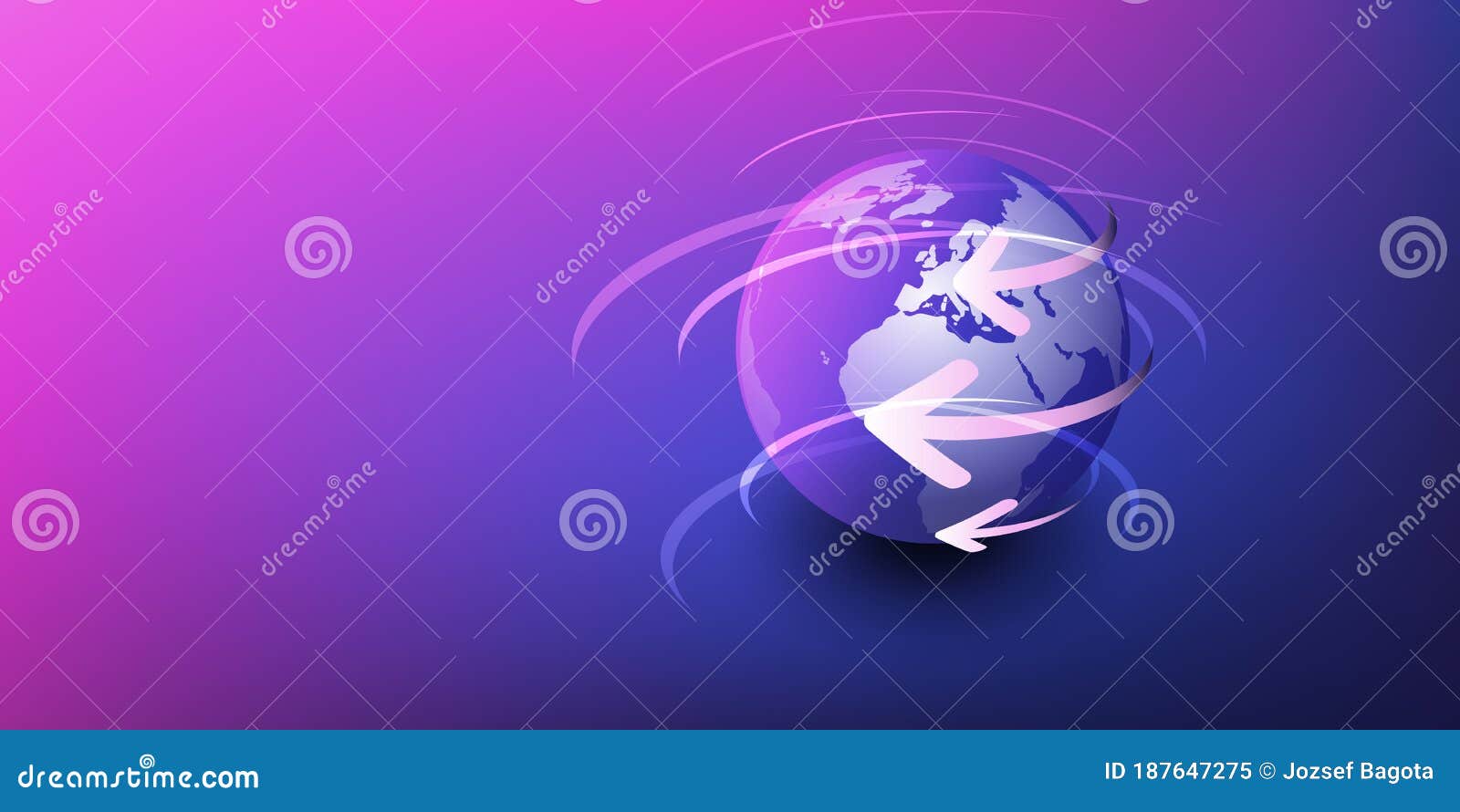 Earth Globe Design - Global Business, Technology, Globalisation Concept ...