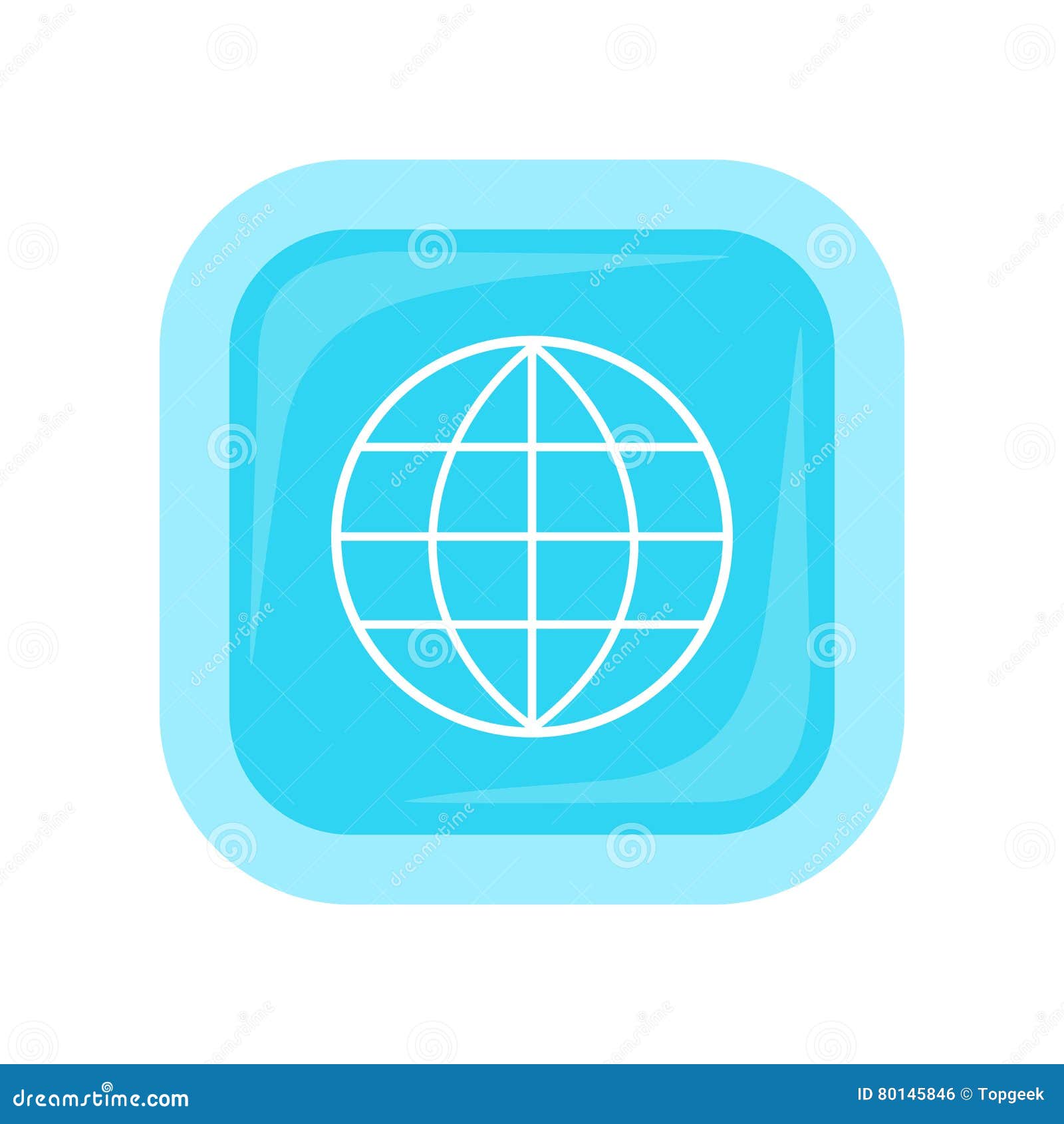 Earth Globe Emblem. Logo Template. Icon. Vector. Stock Vector ...