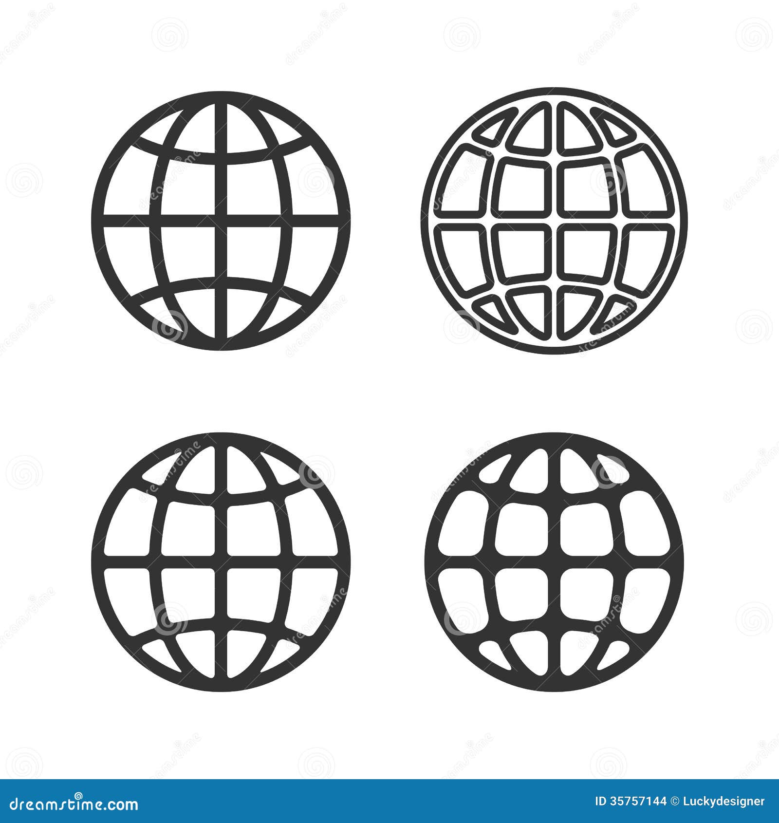 Earth Globe Emblem Set. Vector Stock Vector - Illustration of element ...