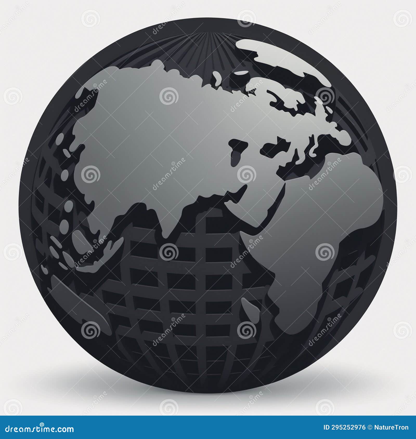 Earth Globe Icon on Button Globe Earth Globe Icon Stock Illustration ...
