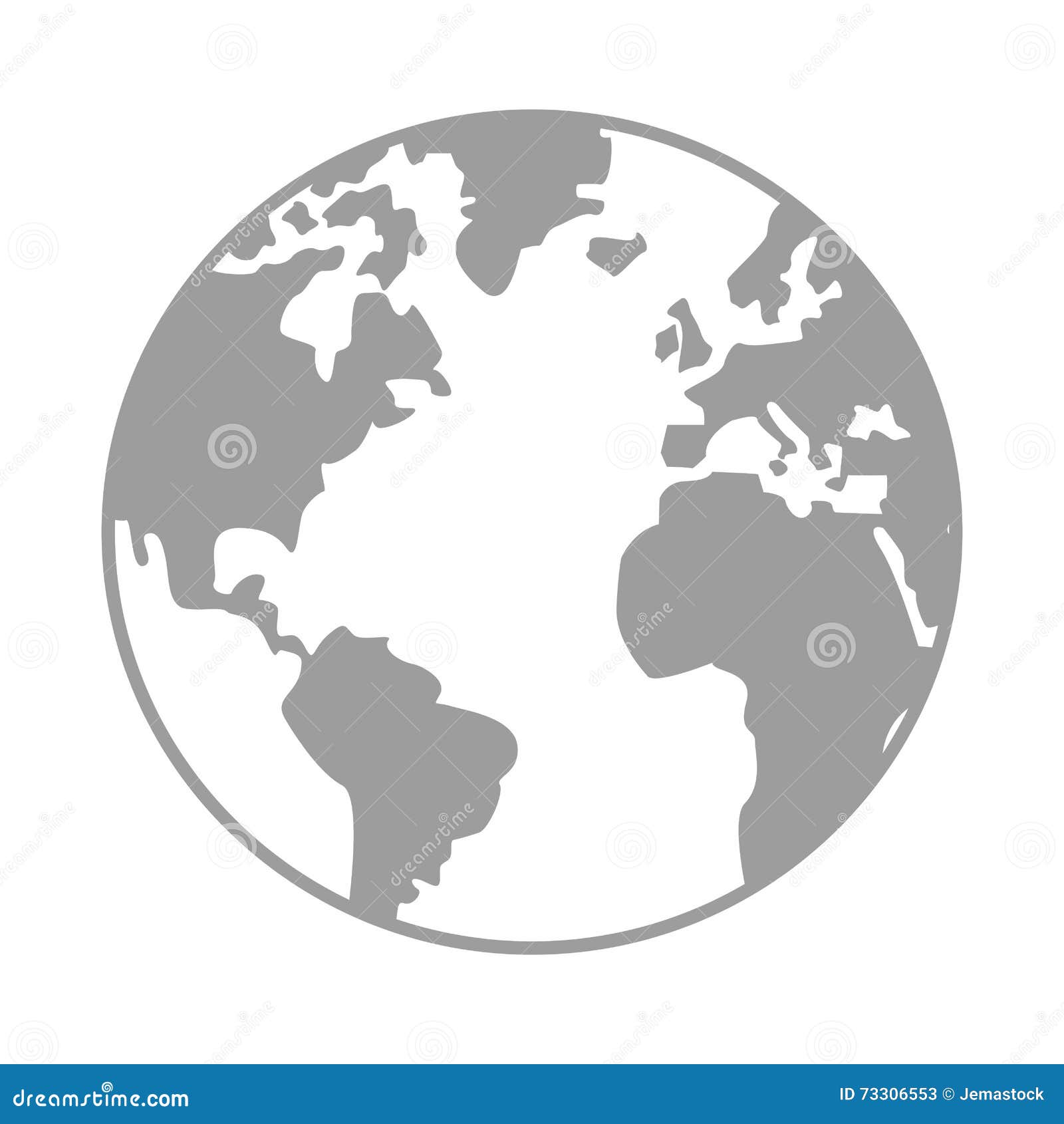 Earth globe icon stock illustration. Illustration of pictogram - 73306553
