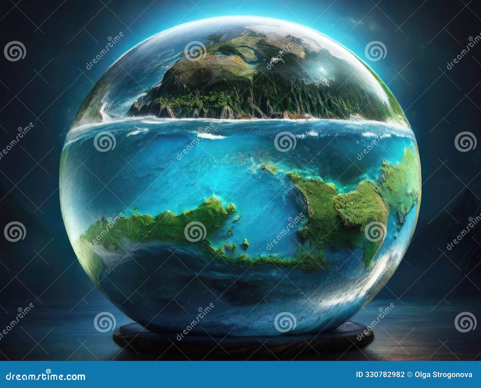 Earth Globe Illustration. Climate Change Concept Stock Photo - Image of ...