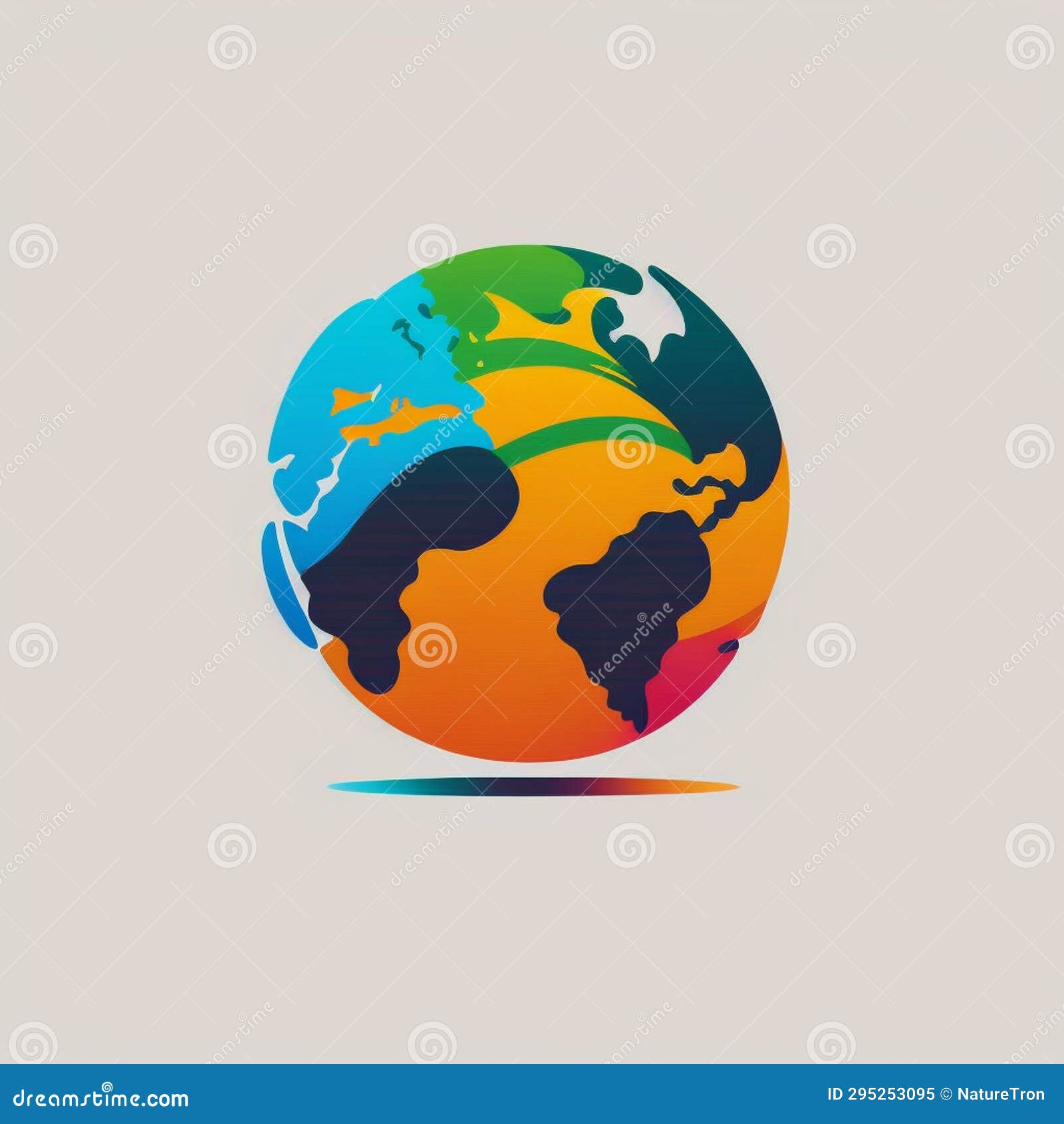 World Map with Earth World Map with Globe Earth Globe Illustration ...