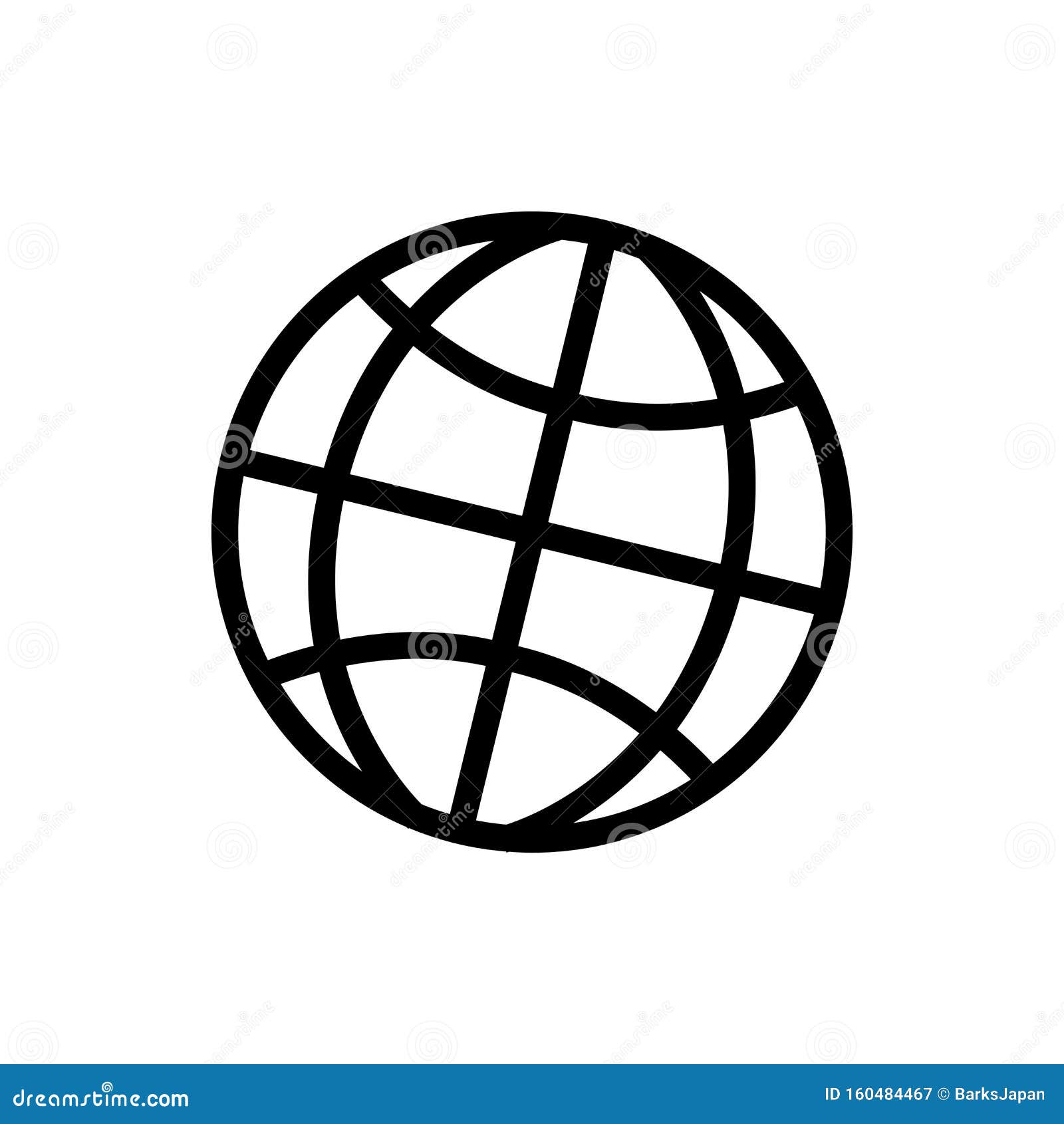 Earth / Globe / Internet Icon Vector Illustration Stock Vector ...