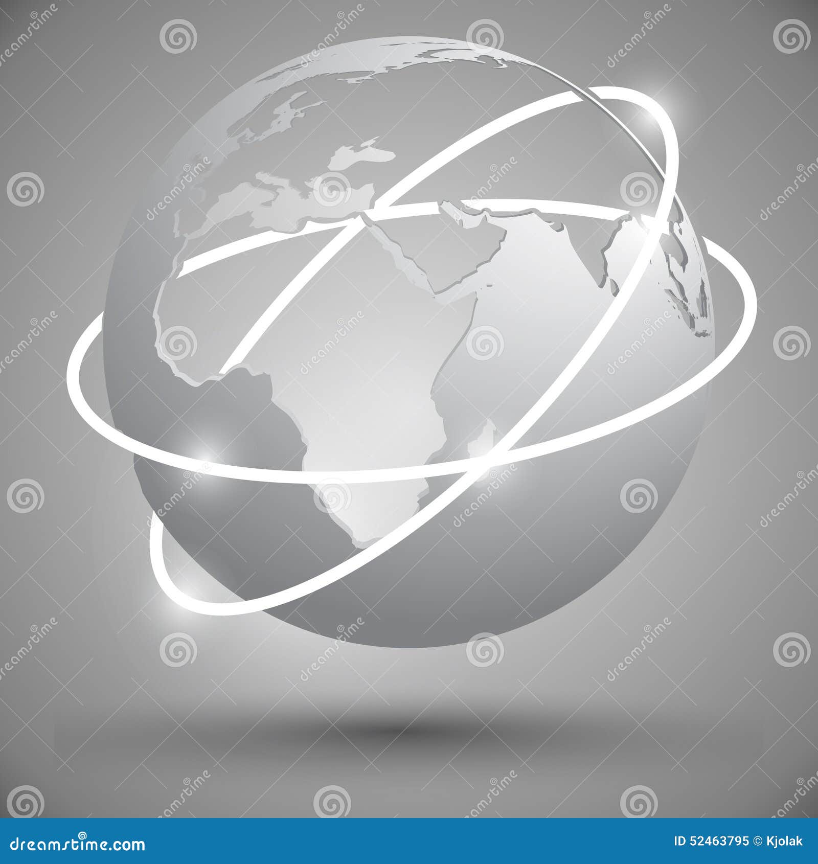 Earth globe stock vector. Illustration of gray, asia - 52463795
