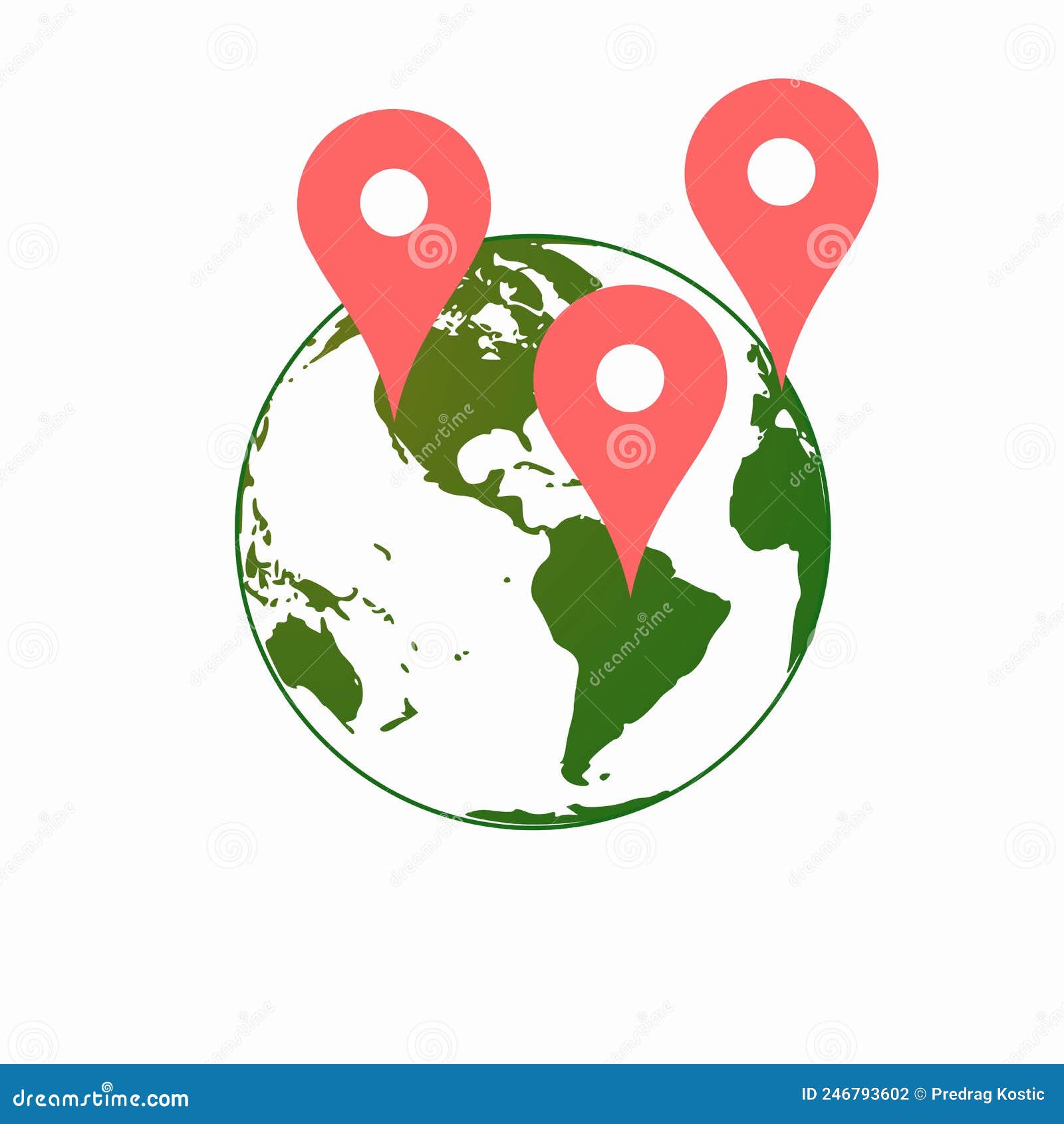 Earth globe with location stock illustration. Illustration of ... Earth globe with location stock illustration. Illustration of ...