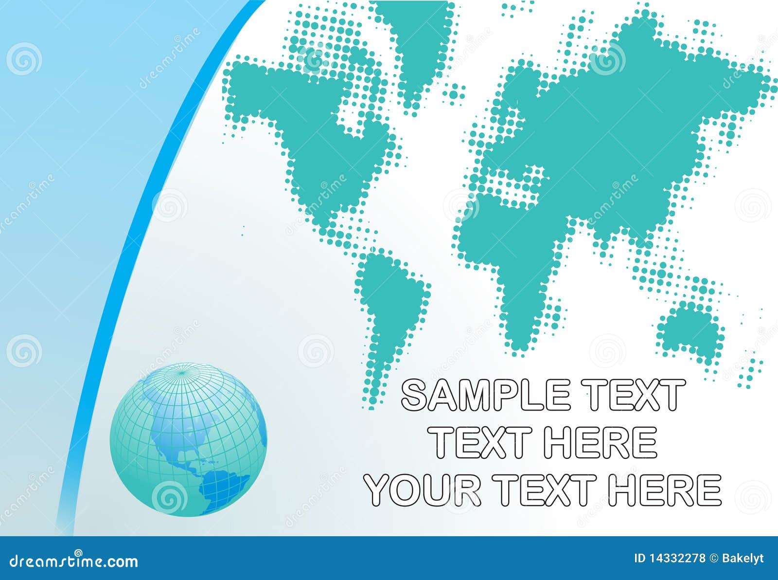 Earth Globe and Map Background Stock Vector - Illustration of continent ...