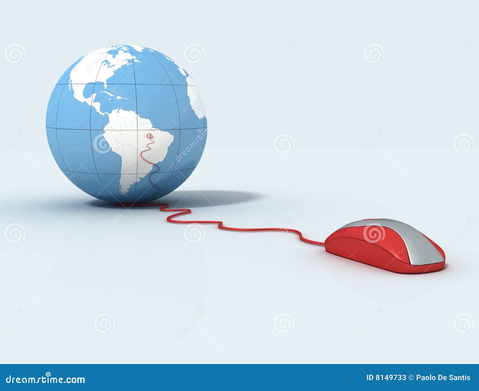 Earth Globe and mouse stock illustration. Illustration of globe - 8149733