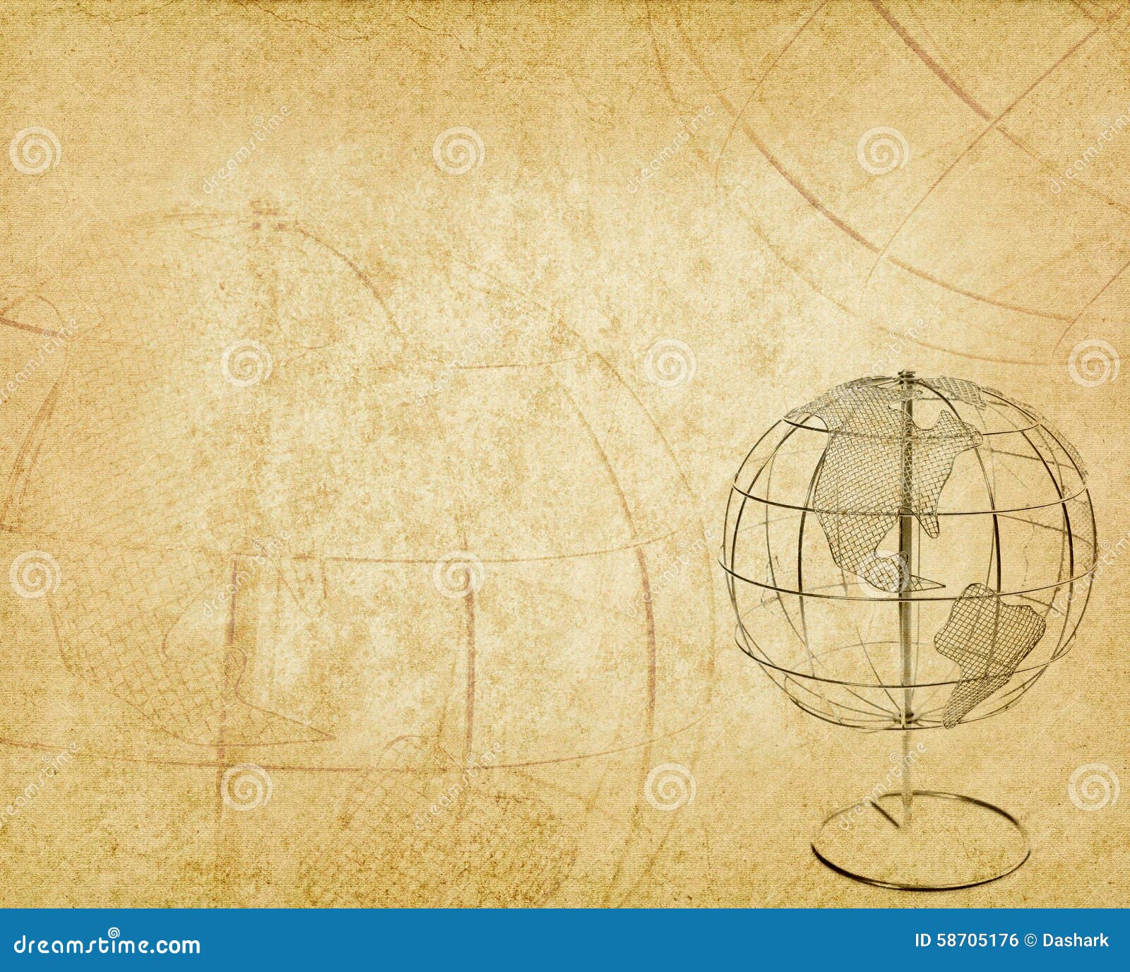 Vintage Earth Drawing