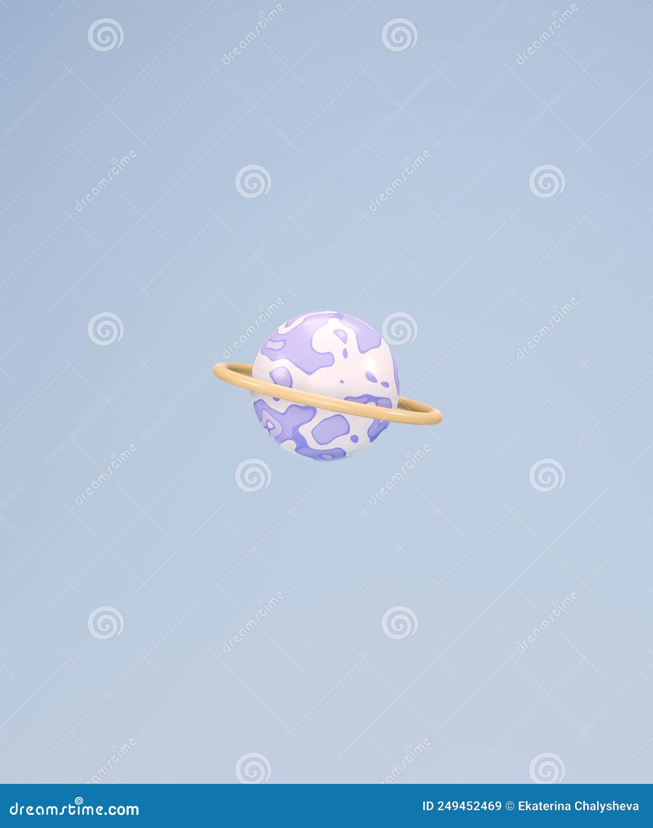 Earth Globe with Orbit Belt, 3d Render Stock Illustration ...