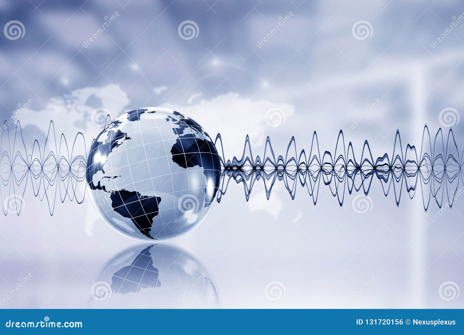 Modern technology of sound stock photo. Image of render - 131720156