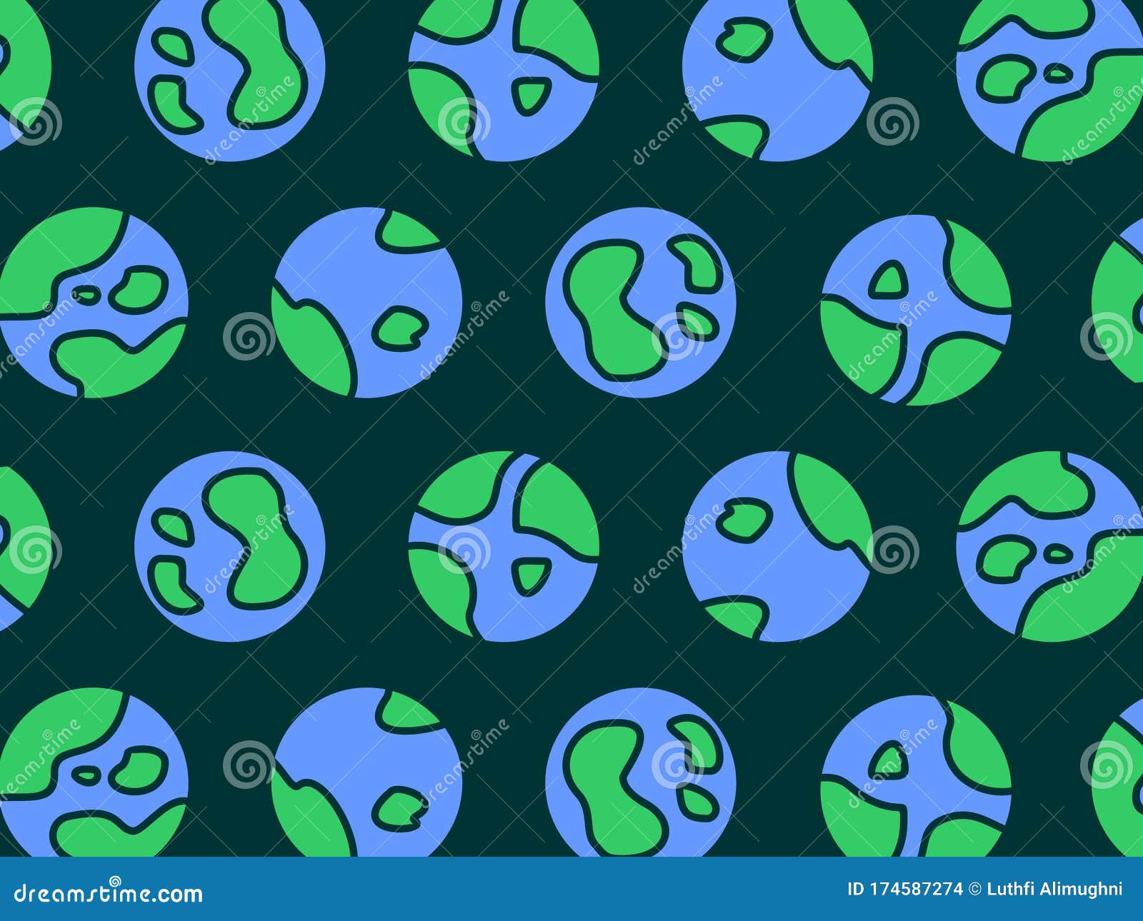 Earth Globe Pattern Texture Vector Stock Vector - Illustration of ...