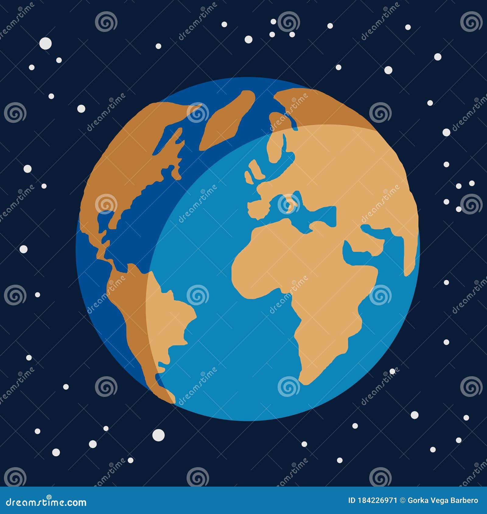 Earth Globe Planet Earth Desertified Because Of The Destruction Of The ...