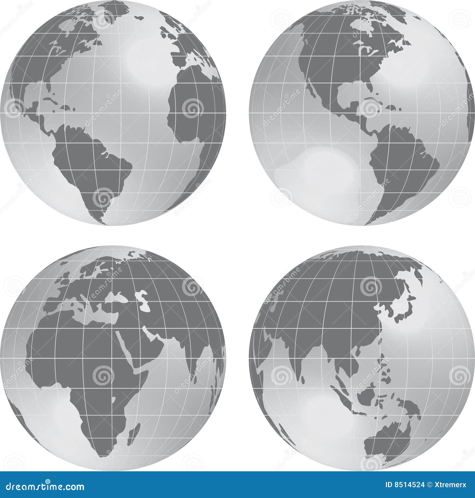 Earth globe planet view. stock vector. Illustration of collection - 8514524