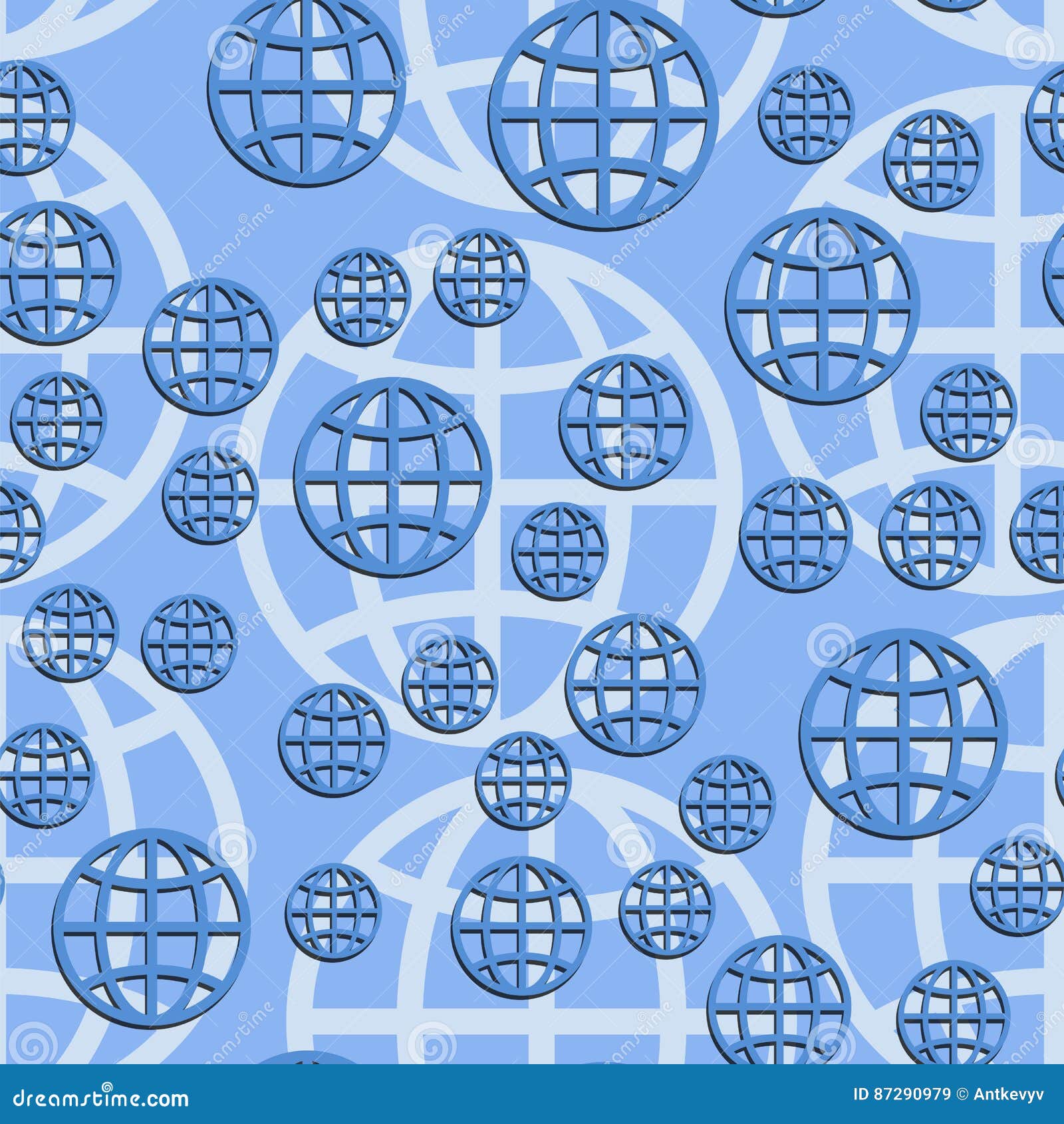 Earth Globe Seamless Pattern. Abstract Vector Illustration Stock Vector ...