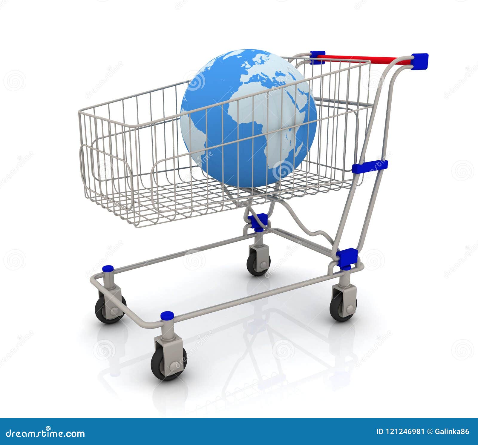Earth In A Cart Royalty-Free Stock Image | CartoonDealer.com #267478