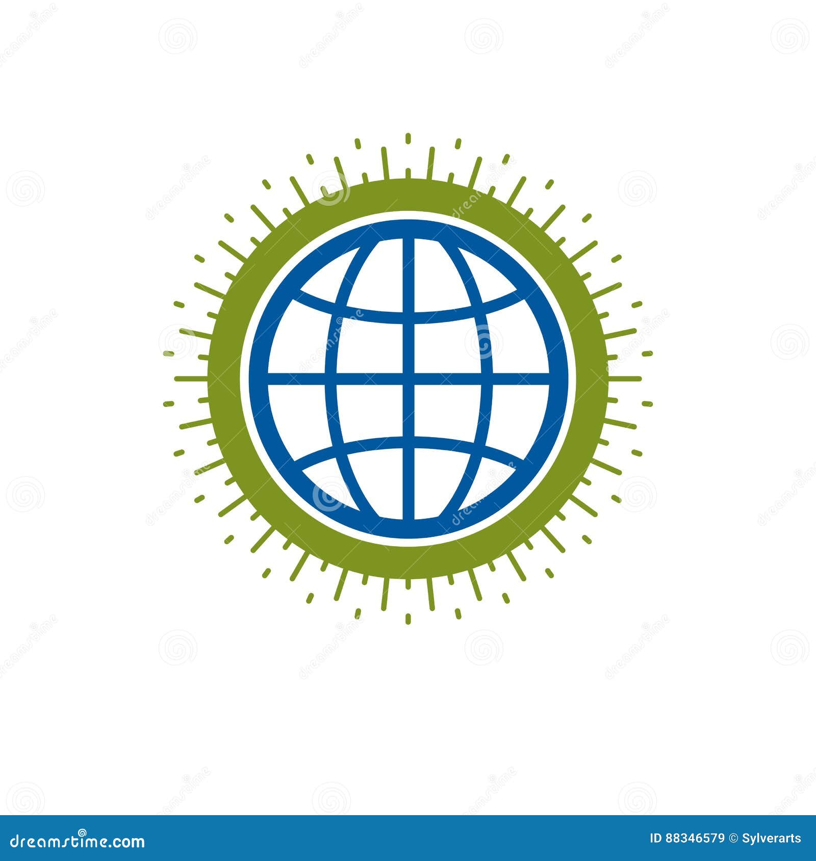 Earth Globe Sign, Vector Icon. Stock Vector - Illustration of internet ...