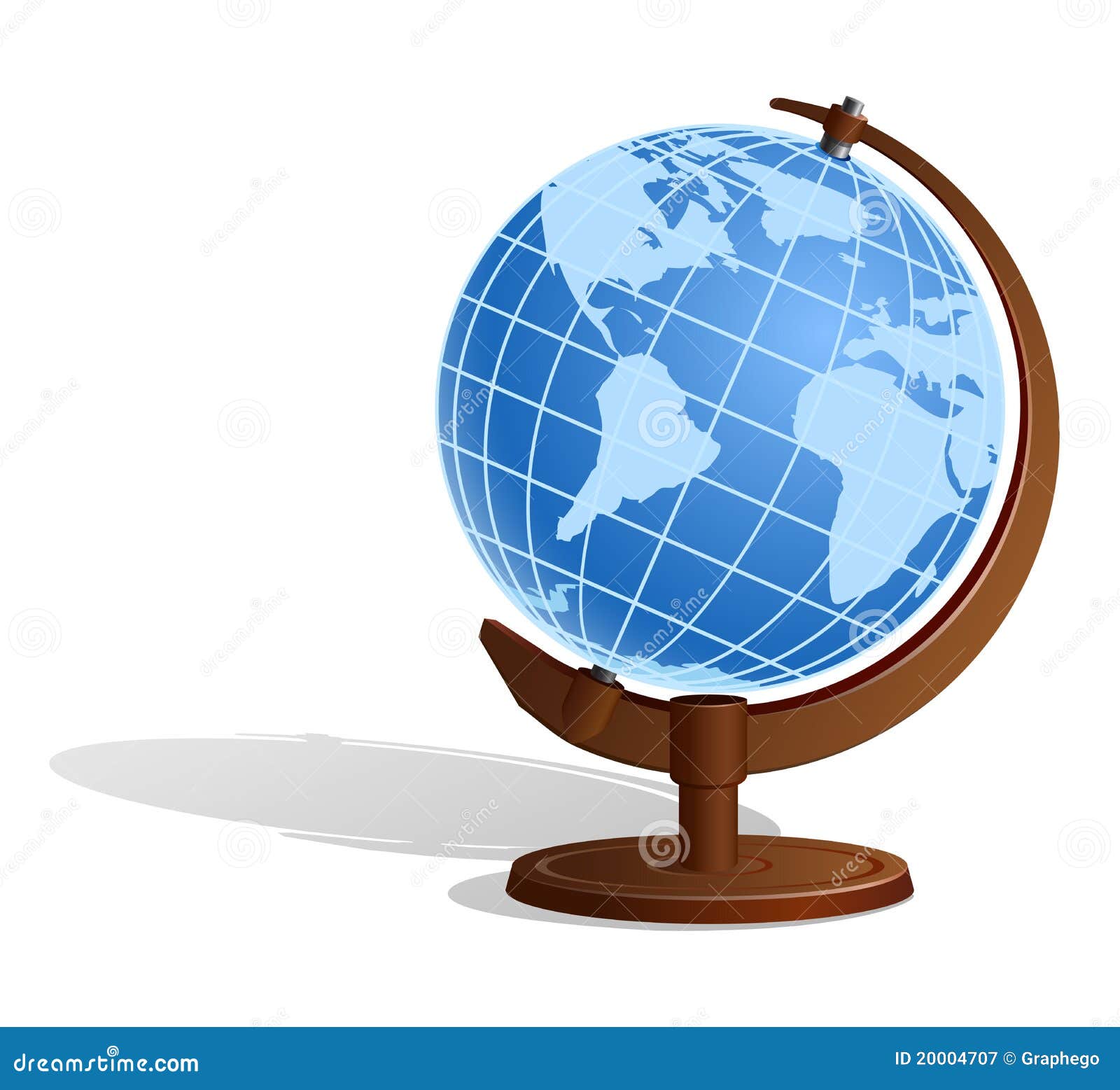 Earth Globe (Sphere) stock illustration. Illustration of south - 20004707