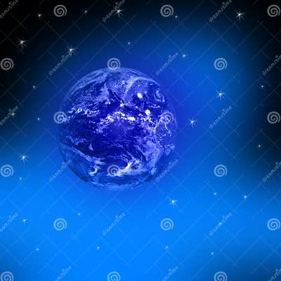 Earth Globe Stars stock illustration. Illustration of globe - 538697