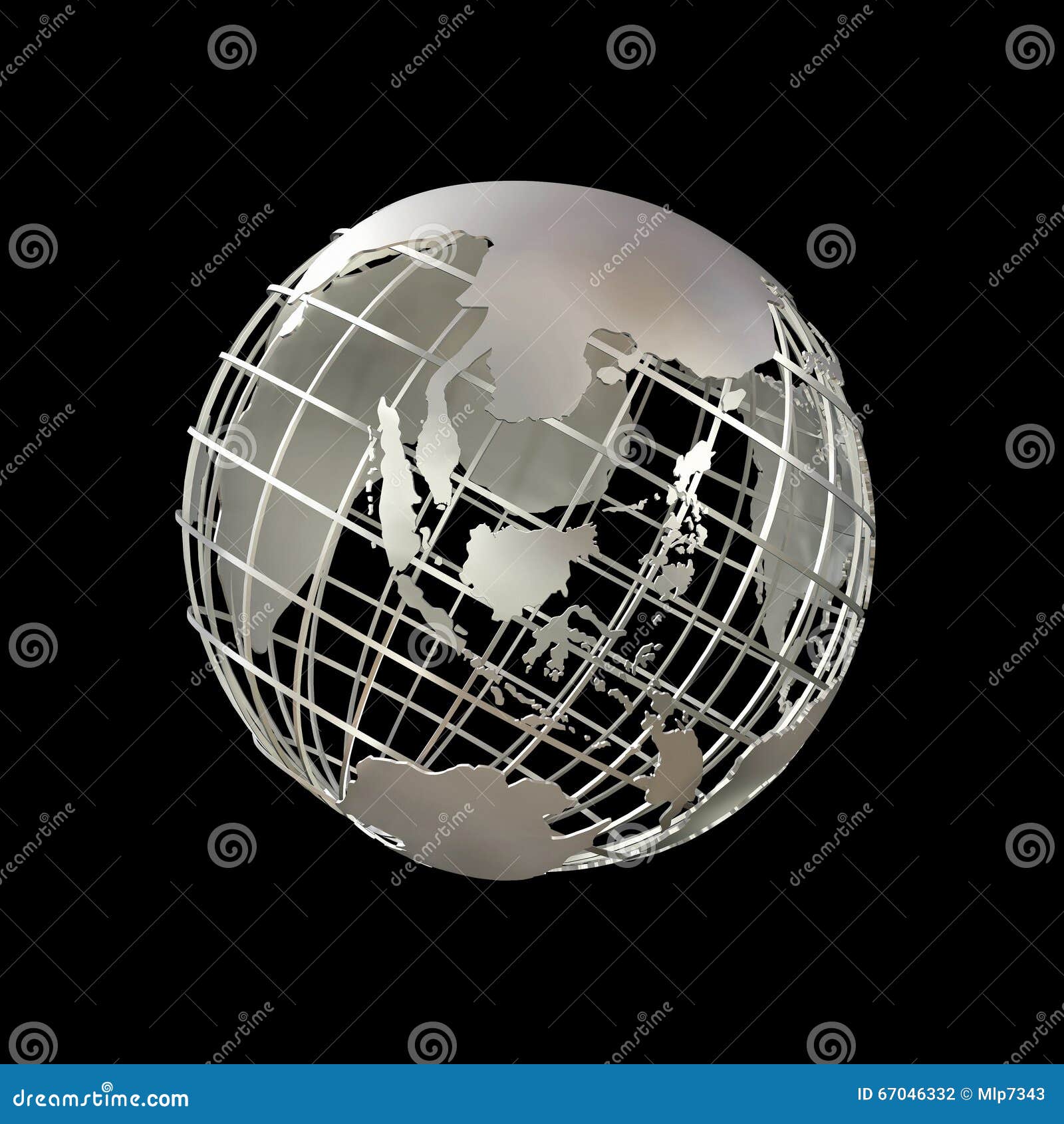 Earth Globe Stock Illustration - Image: 67046332